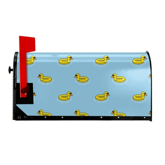 Garden Decoration Rubber Duck Swimming Mailbox Covers Magnetic Retro ...