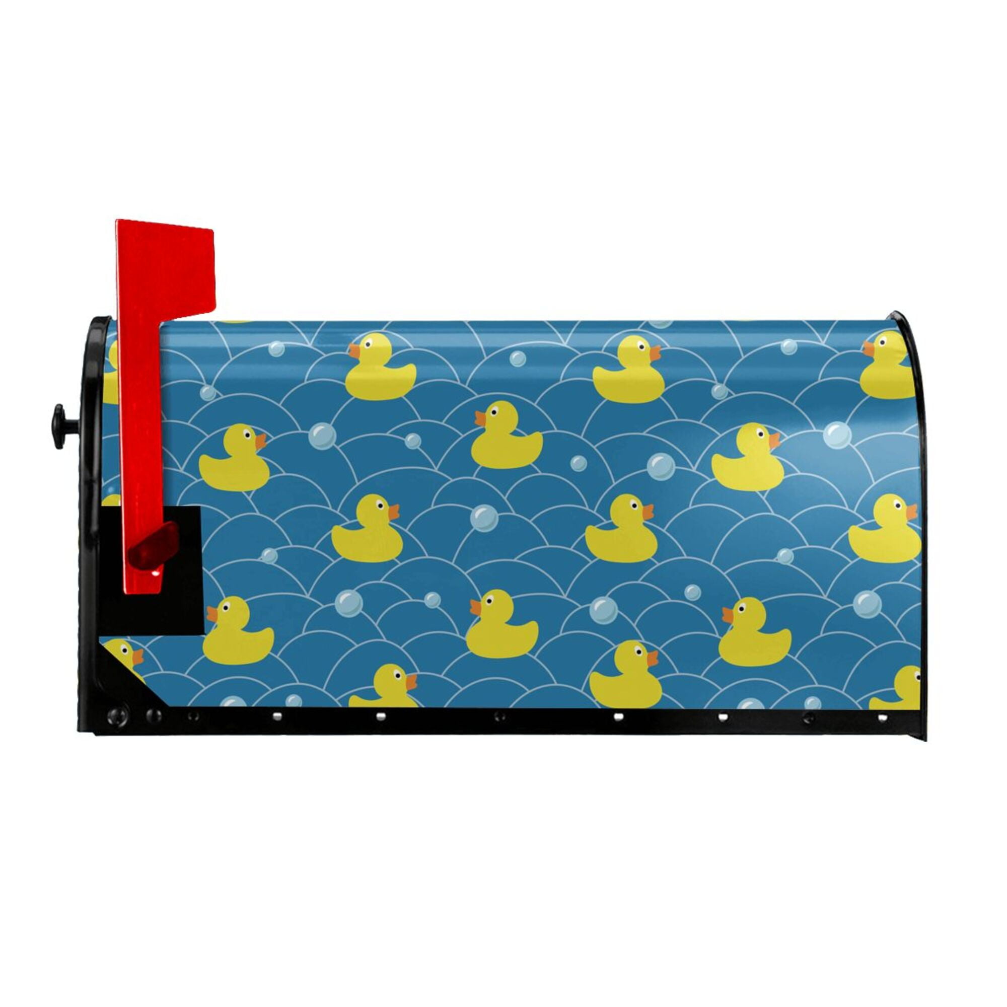 Garden Decoration Rubber Duck Swimming Mailbox Covers Magnetic Retro ...