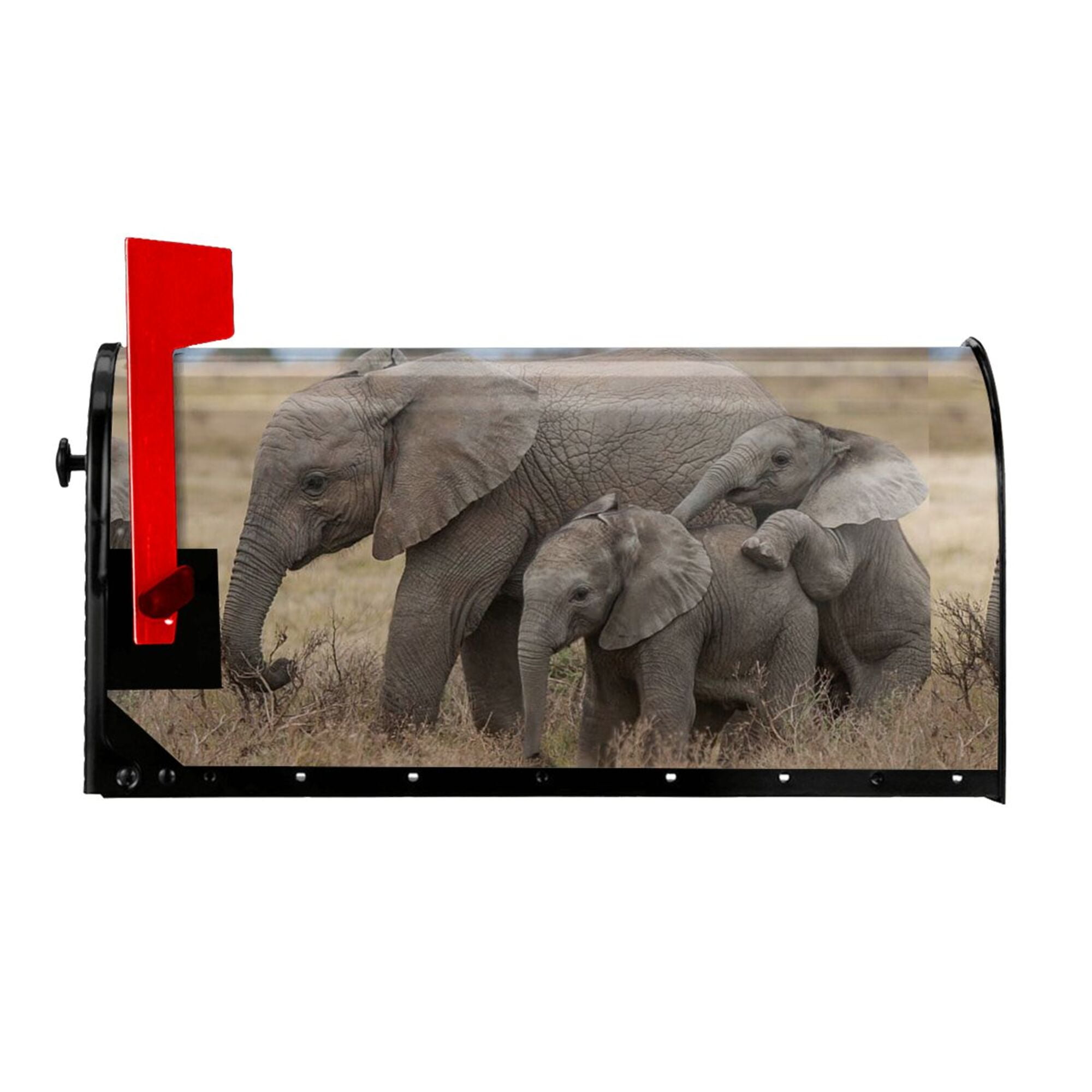 Garden Decoration Safari Elephant Mom And Baby Elephant On African ...