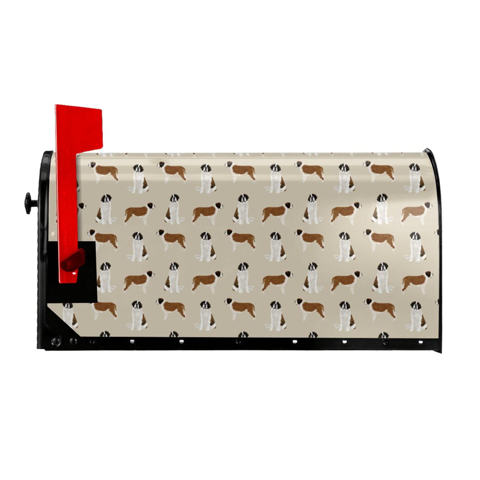 Garden Decoration Saint Bernard With Barrel Mailbox Covers Magnetic ...