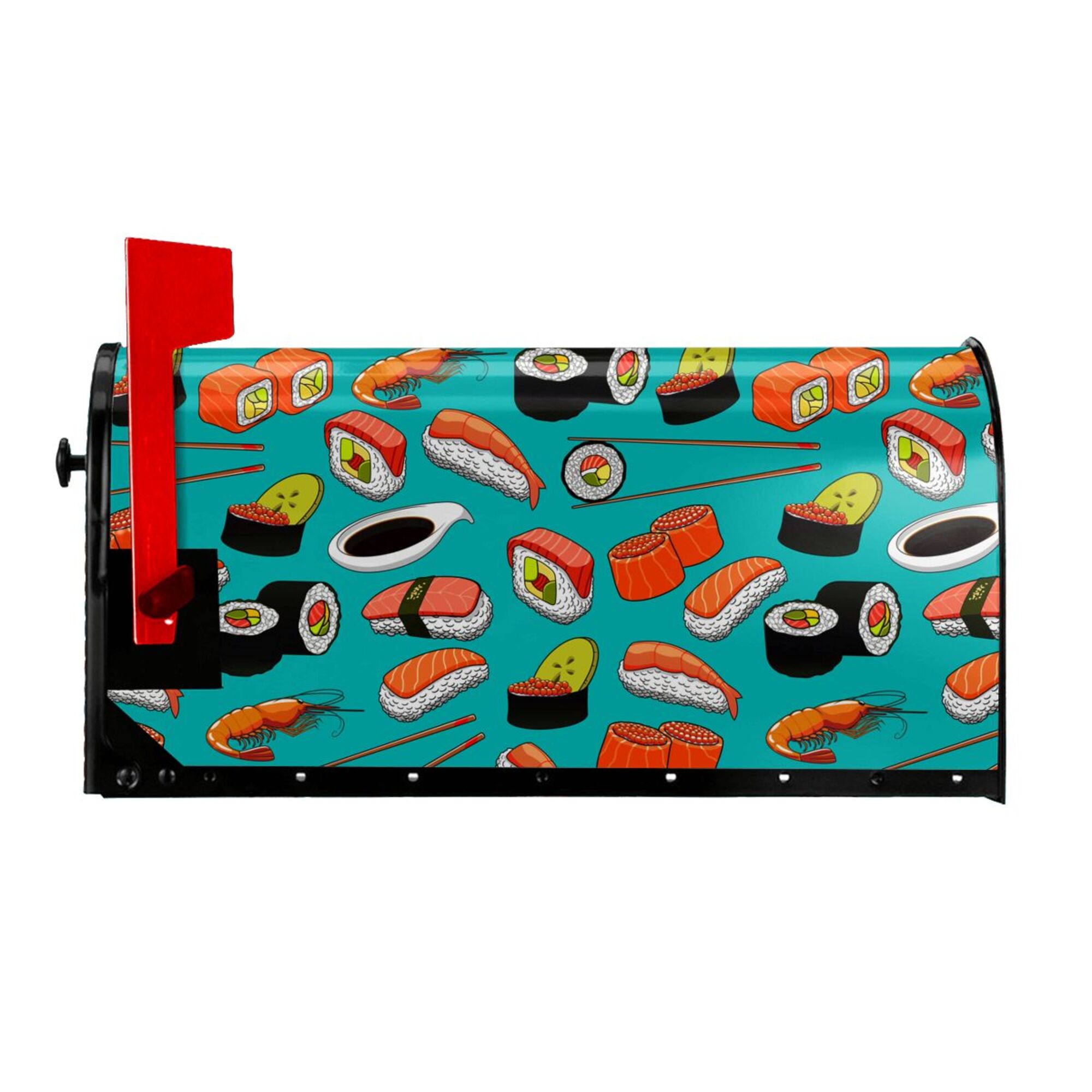 Garden Decoration Seafood Sushi Prawn Wasabi Japanese Mailbox Covers ...