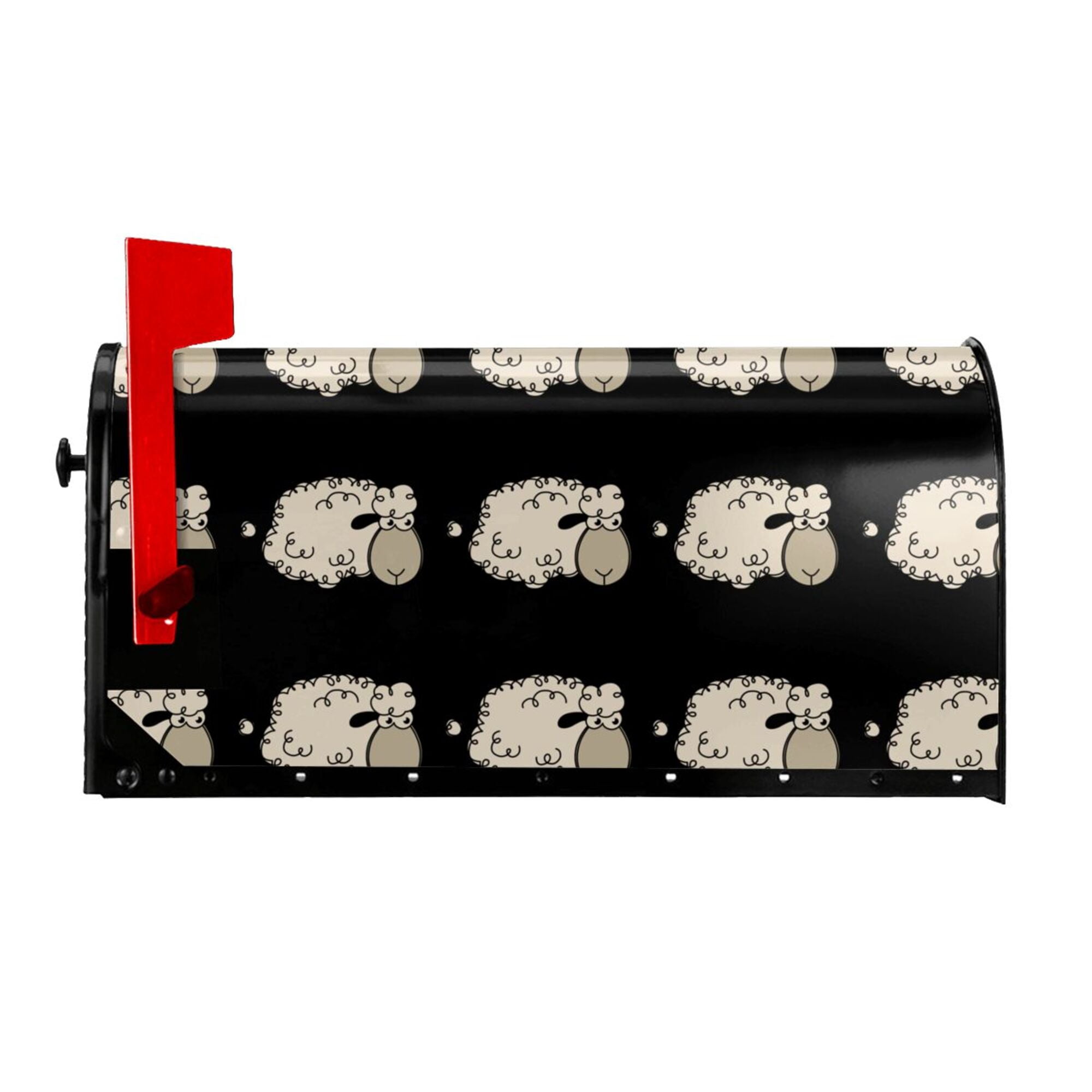 Garden Decoration Sheep Mailbox Covers Magnetic Retro Mailbox Wraps ...