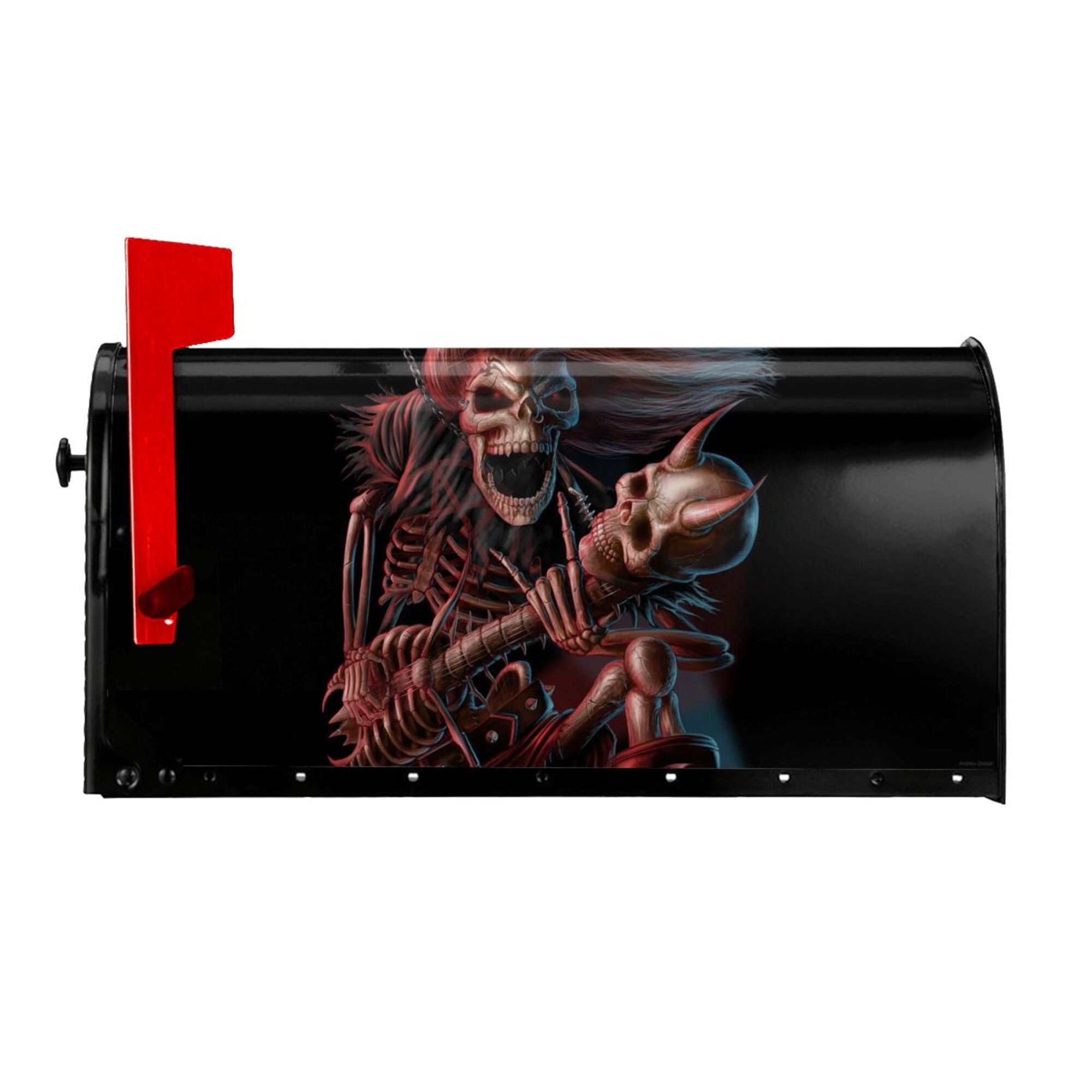 Garden Decoration Skull Mailbox Covers Magnetic Retro Mailbox Wraps ...