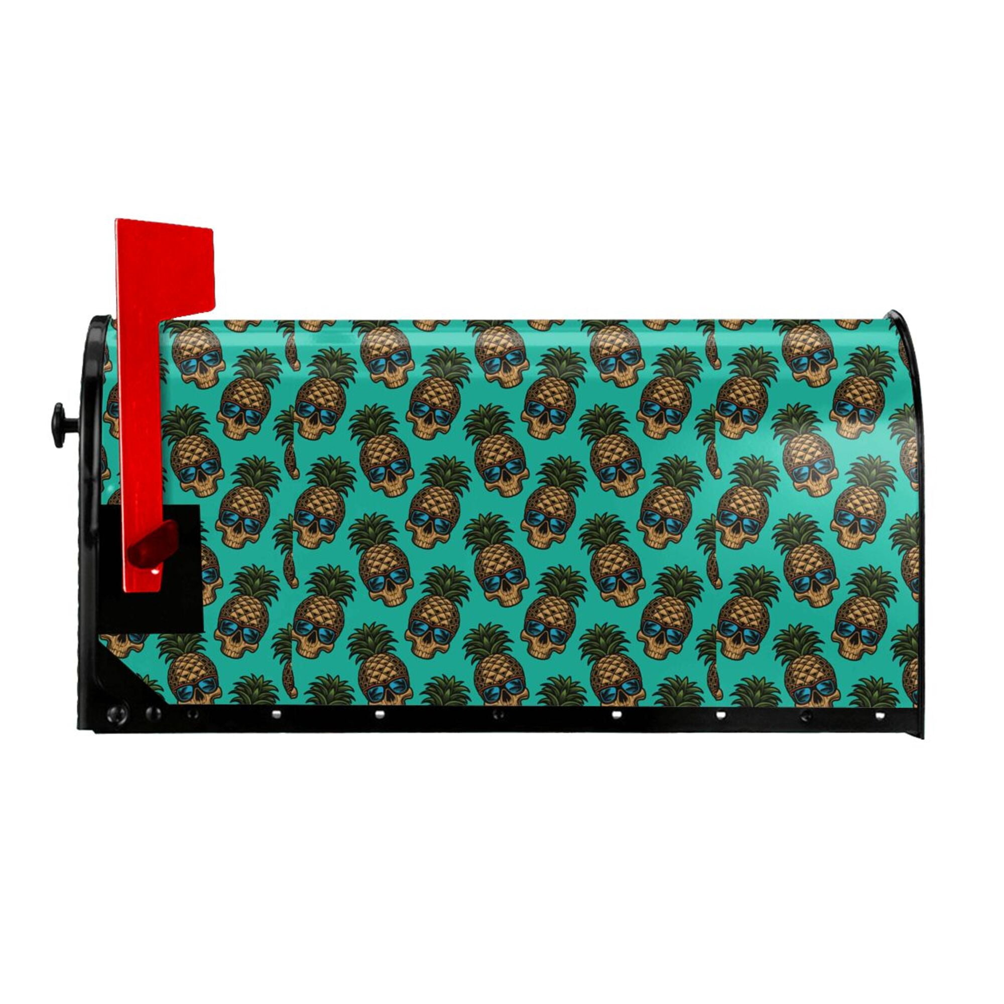 Garden Decoration Skull-Pineapple Mailbox Covers Magnetic Retro Mailbox ...