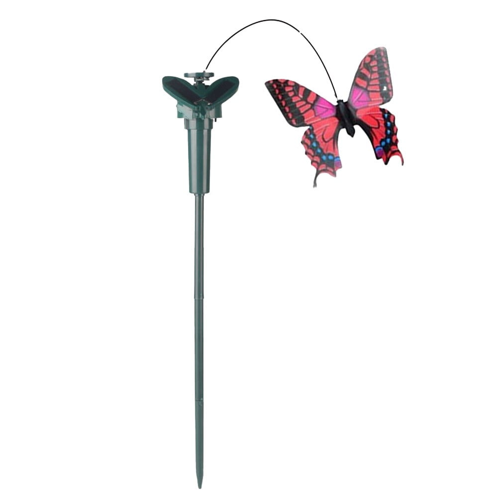 Garden Decoration Solar Powered Dancing Fluttering Butterflies Flying ...