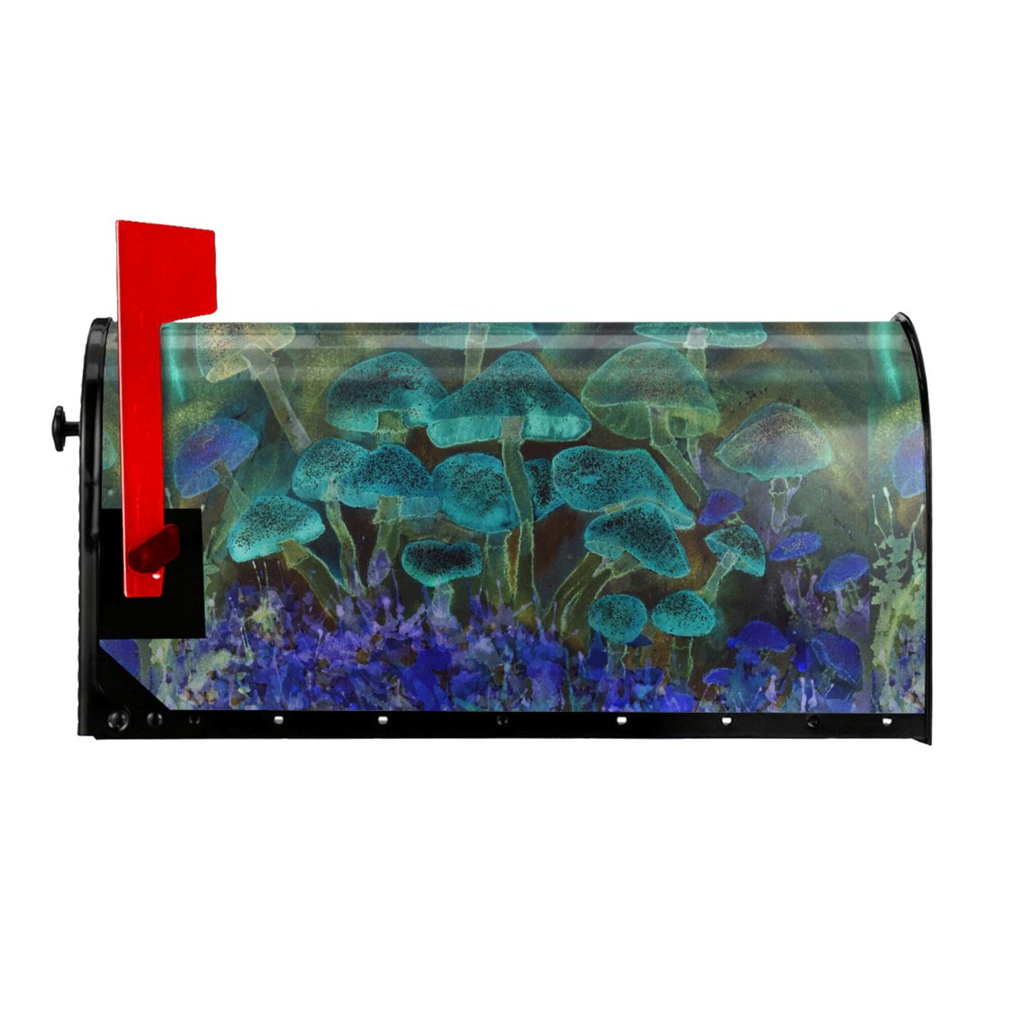 Garden Decoration Speckled Fluorescent Mushroom Mailbox Covers Magnetic ...