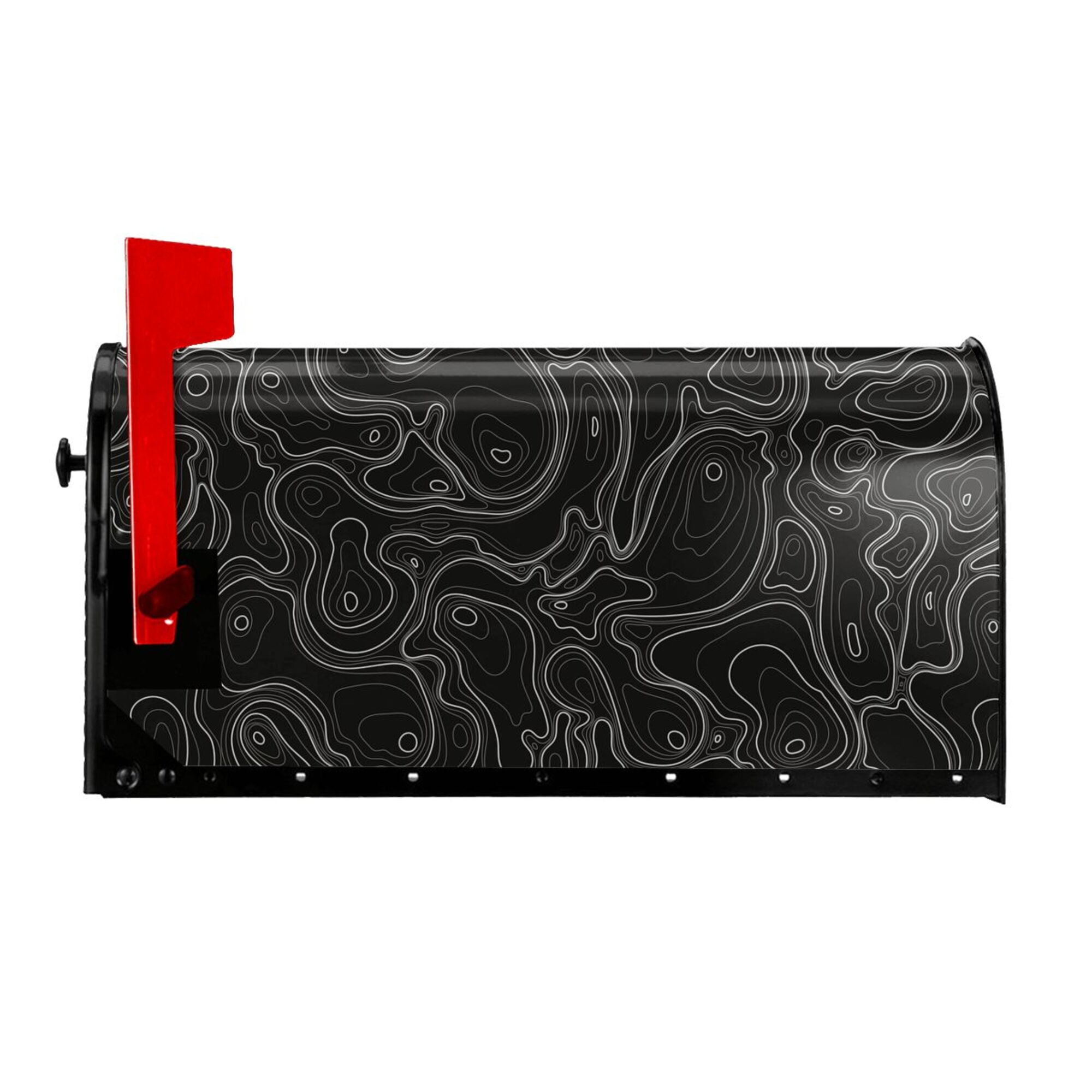 Garden Decoration Topographic Map Background Mailbox Covers Magnetic ...