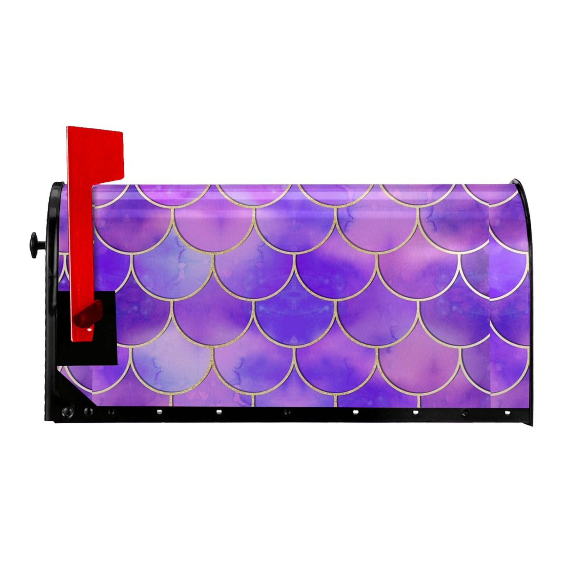 Garden Decoration Ultra Violet And Gold Mermaid Scale Mailbox Covers ...