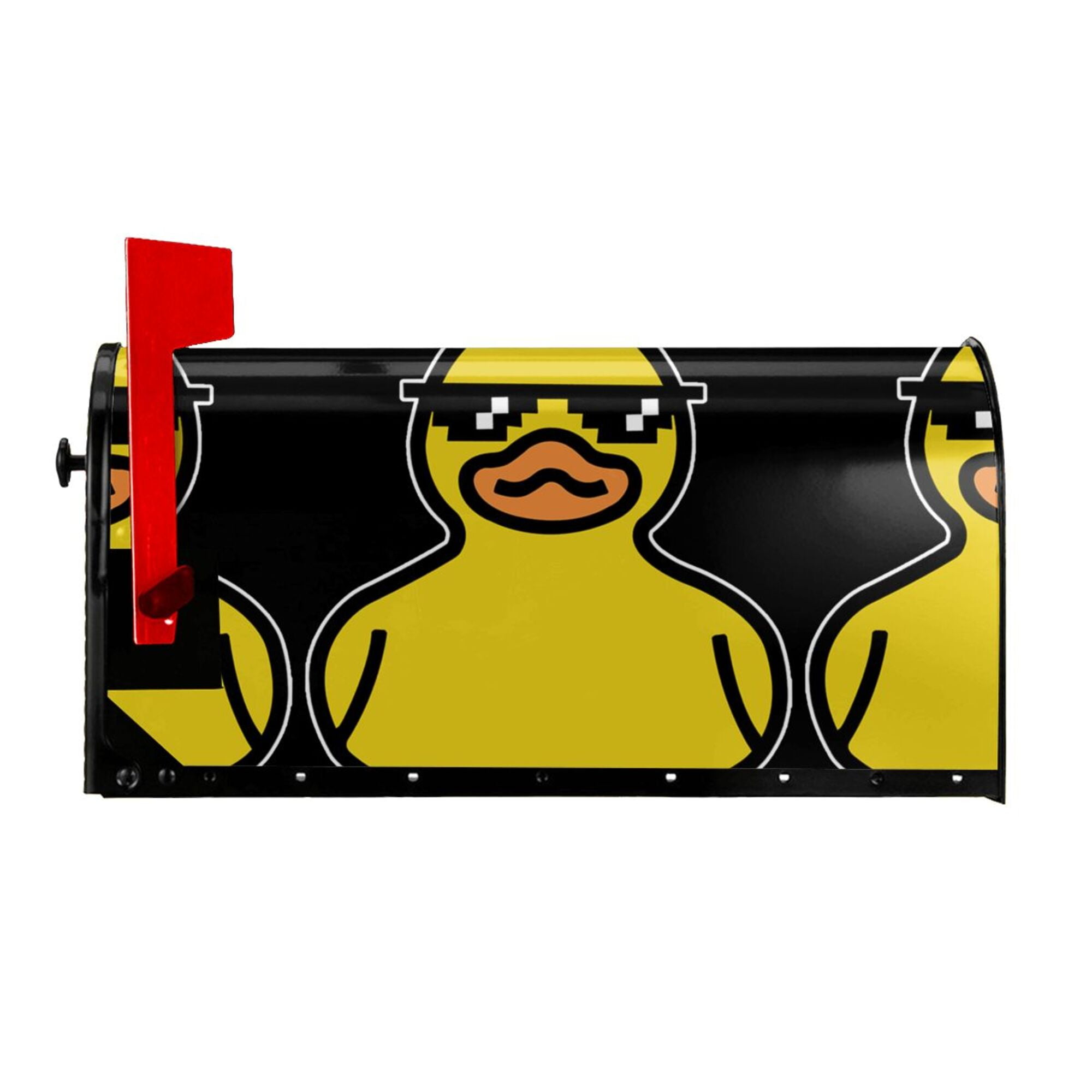 Garden Decoration Yellow Duck Sunglasses Mailbox Covers Magnetic Retro ...
