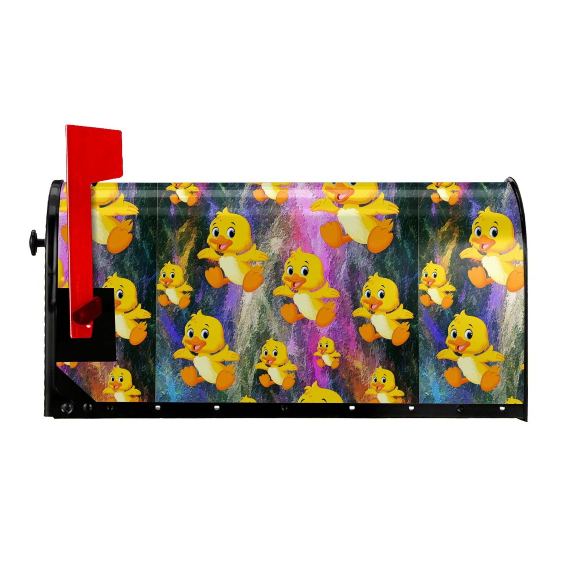 Garden Decoration Yellow Ducks Mailbox Covers Magnetic Retro Mailbox ...
