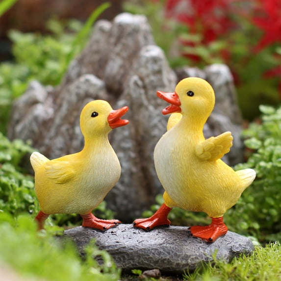 Garden Decorations Outdoor Duck Pair Statue Outdoor Yard Decor Patio ...