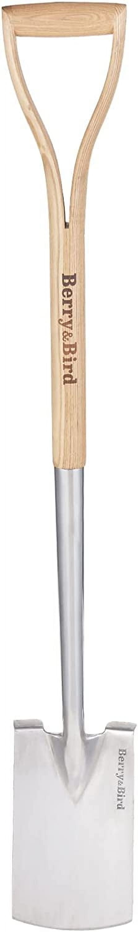 Garden Digging Spade, 41" Stainless Steel Square Border Spade, Heavy ...