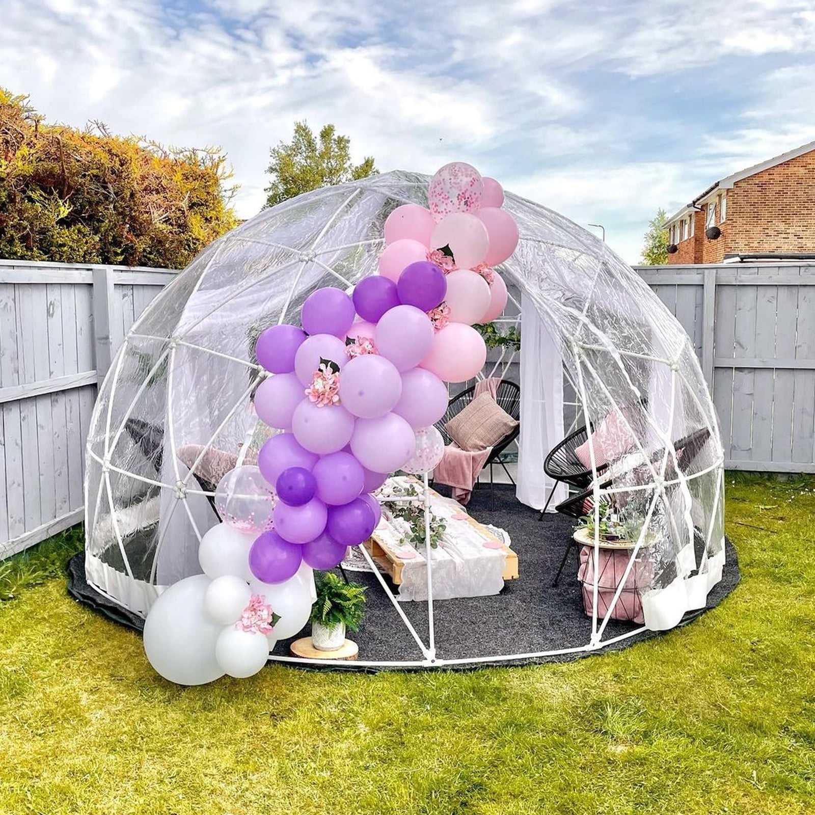 Garden Dome Igloo Bubble Tent 12FT Clear Tent Outdoor for Garden ...