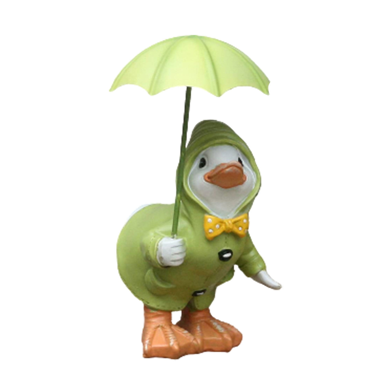 Garden Duck Statue Outdoor Decor Funny Standing Ducks with Umbrellas ...