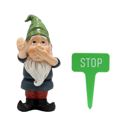 Garden Dwarf Miniature Statue Resin Figurines Statue Funny Dwarf ...