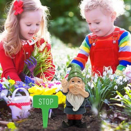 Garden Dwarf Miniature Statue Resin Figurines Statue Funny Dwarf ...