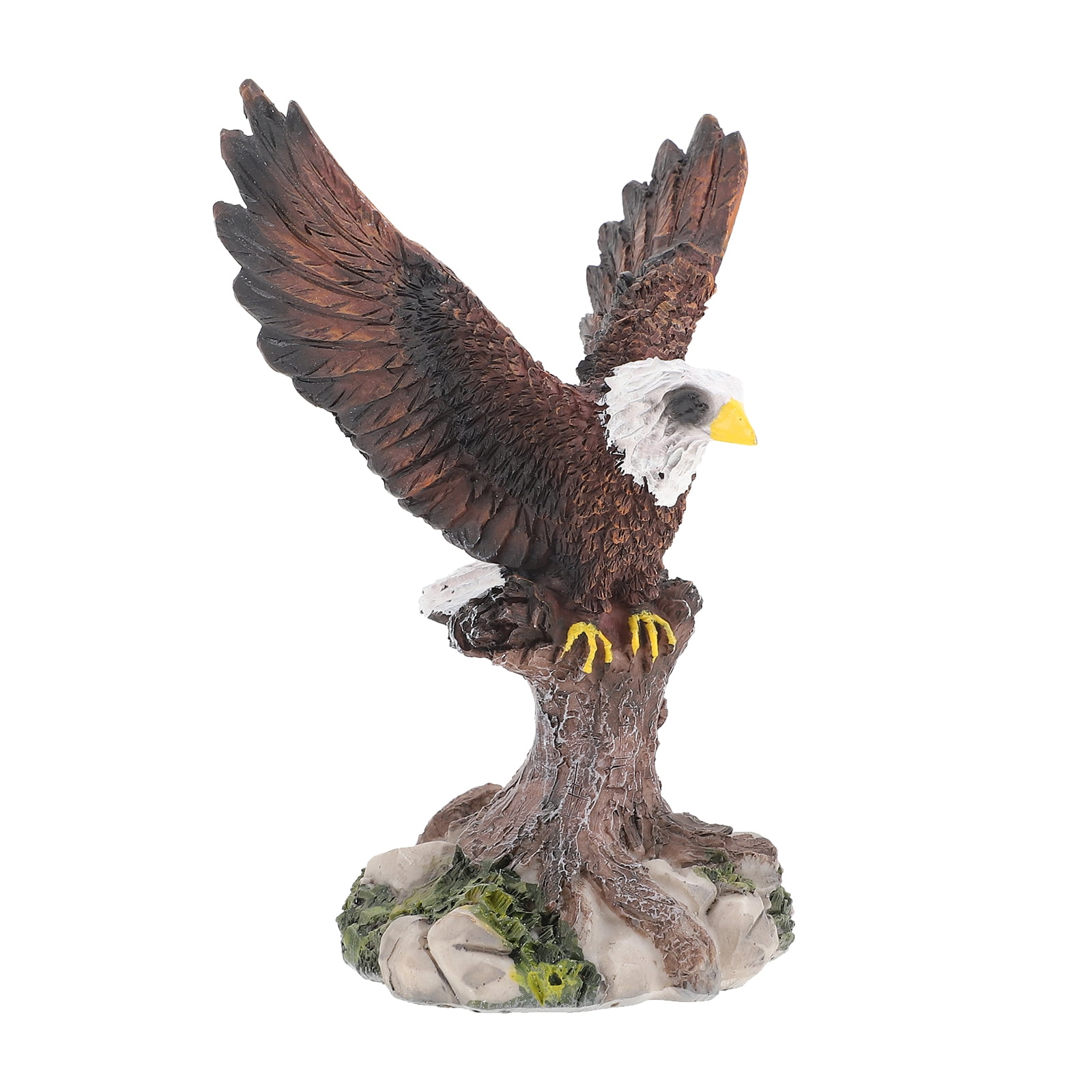 Garden Eagle Figurine Desktop Ornament Resin Animal Crafts Gardening ...