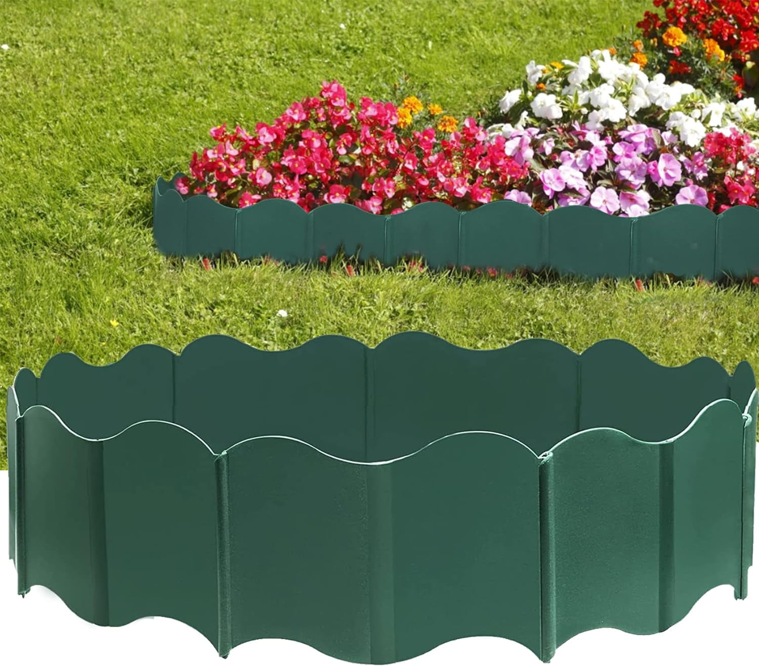 Landscape Edging Flexible Garden Edging - 20pc Interlocking Landscape ...