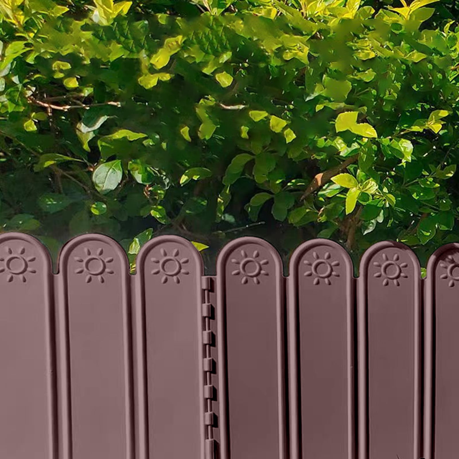 Garden Edging Border, Plastic No Dig Landscape Borders, Tall Interlock ...