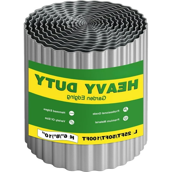 Garden Edging Border, Tall Plastic Landscape Edging with , Flexible ...