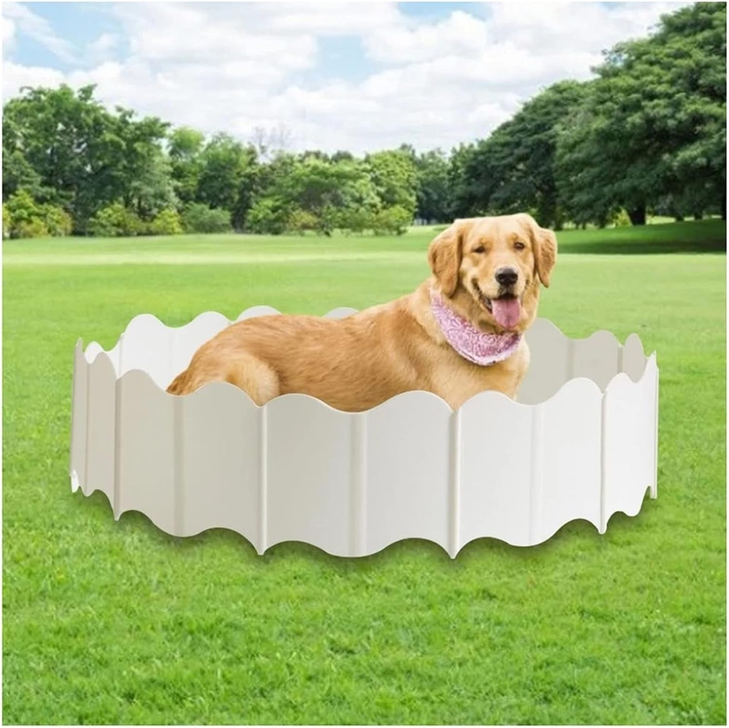 Garden Edging Fence, Flexible Interlocking Edging, DIY Decorative ...