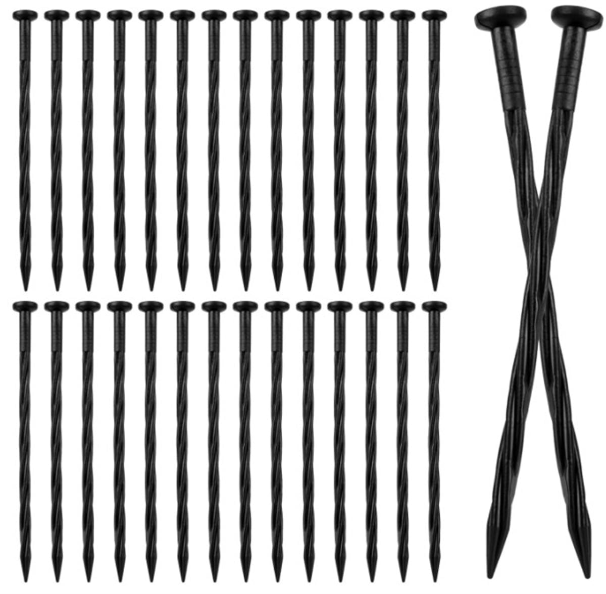 Garden Edging Ground Nails 20 Pcs,Spiral Landscape Edging Spikes ...