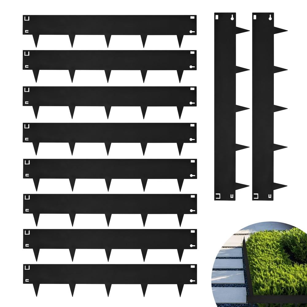 Garden Edging, Steel Bendable Lawn Border, Hammer-in Edging Border ...