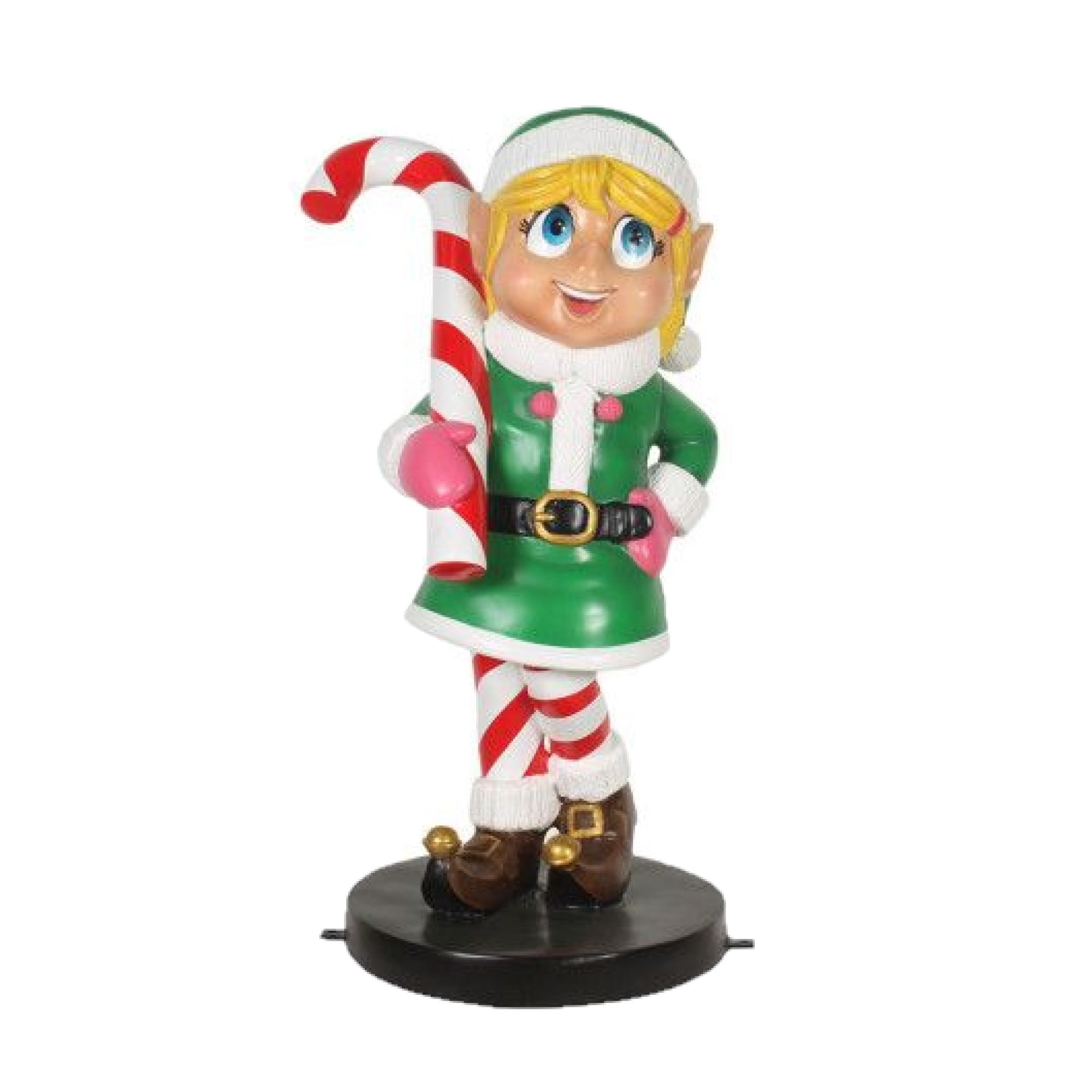 Garden Elements Fiberglass Christmas Figurine Statue Yard Decor, Elf ...