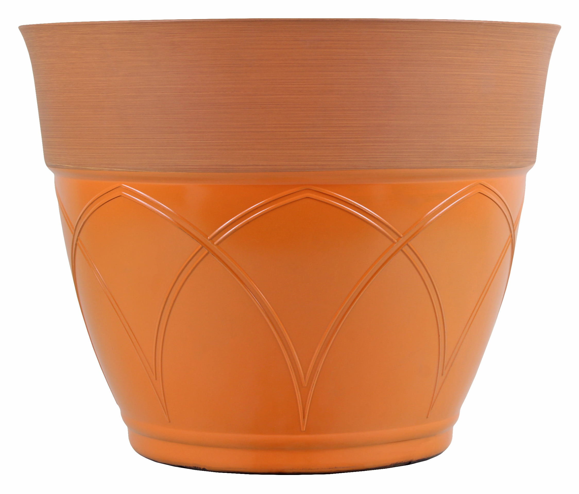 Garden Elements Indoor/Outdoor Flower Planter, Large Plastic Pot with ...