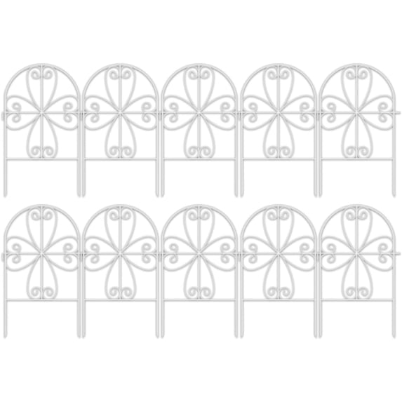 Garden Fence Animal Barrier (10 Panels) 12in(L) x 24in(H) Rustproof ...