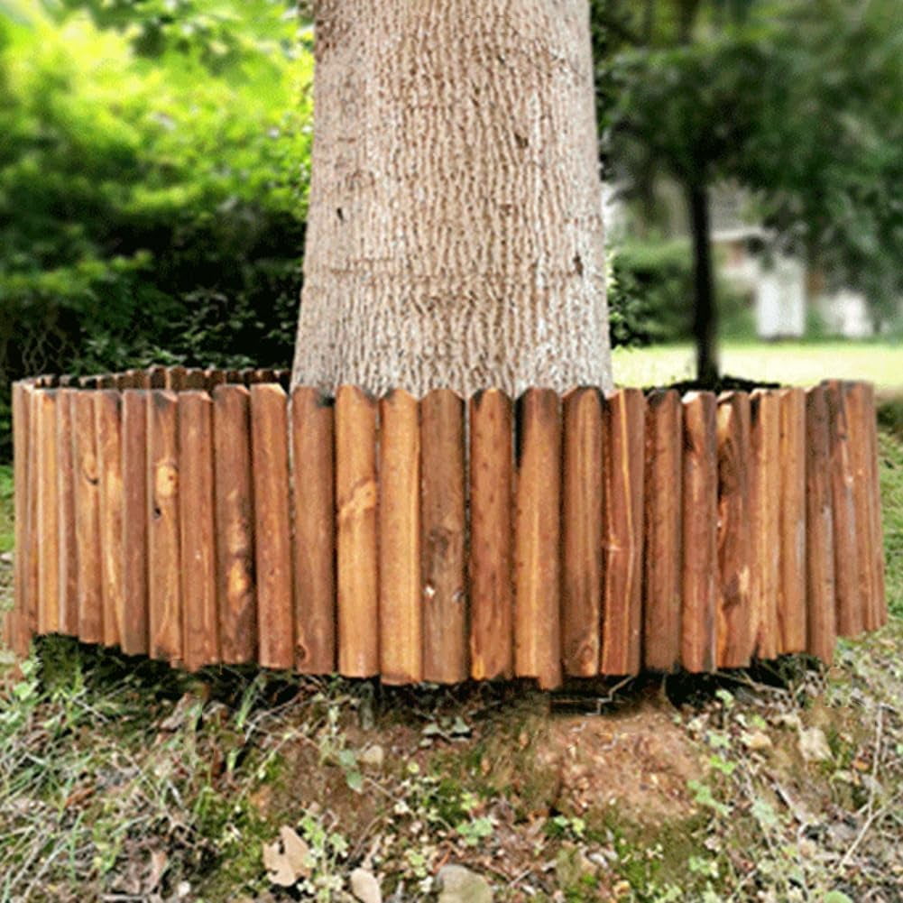 Garden Fence Border Edging Wooden Landscape Flexible Decorative Border ...