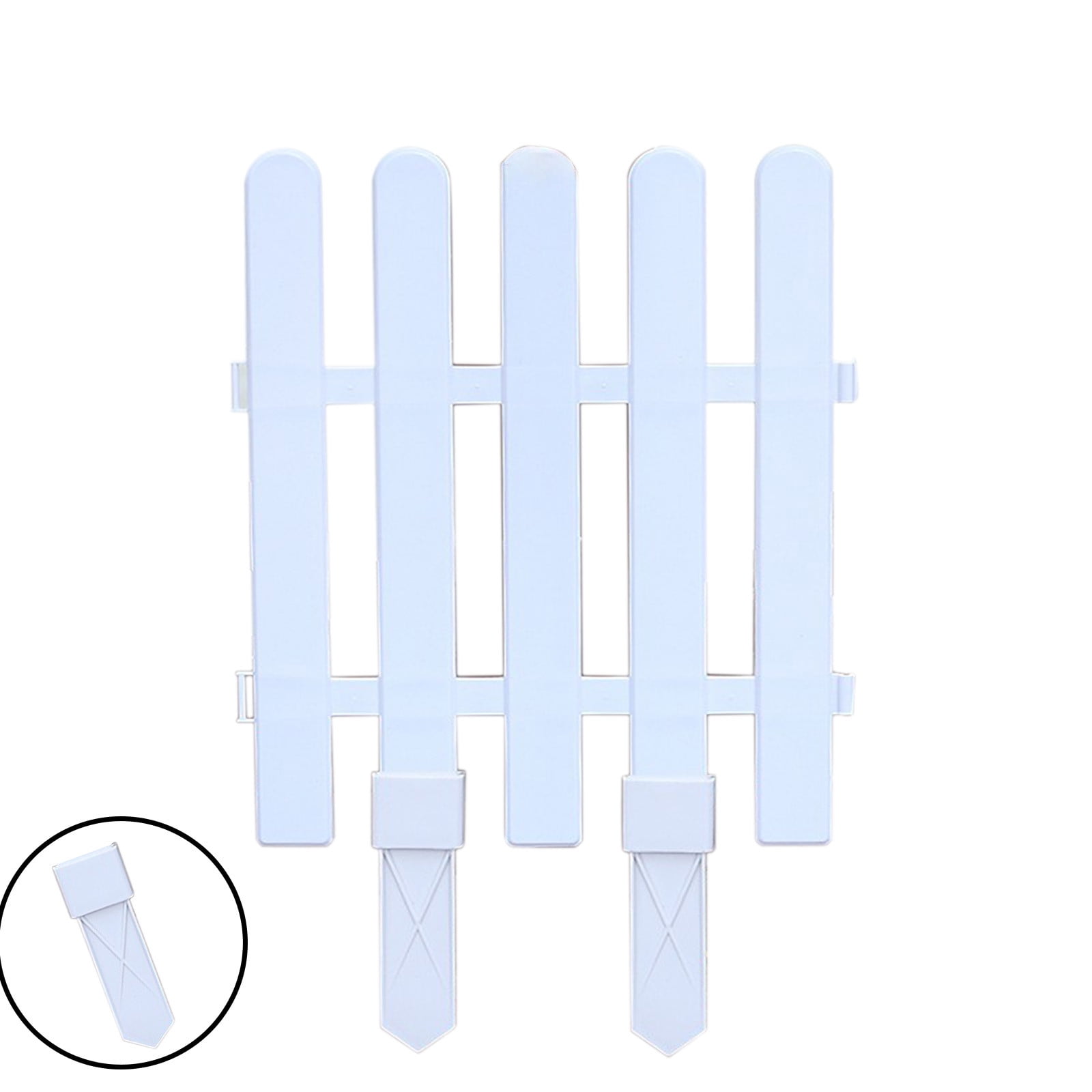 Garden Fence, Decorative Pickets, White Plastic Fence Inserts Hedge ...