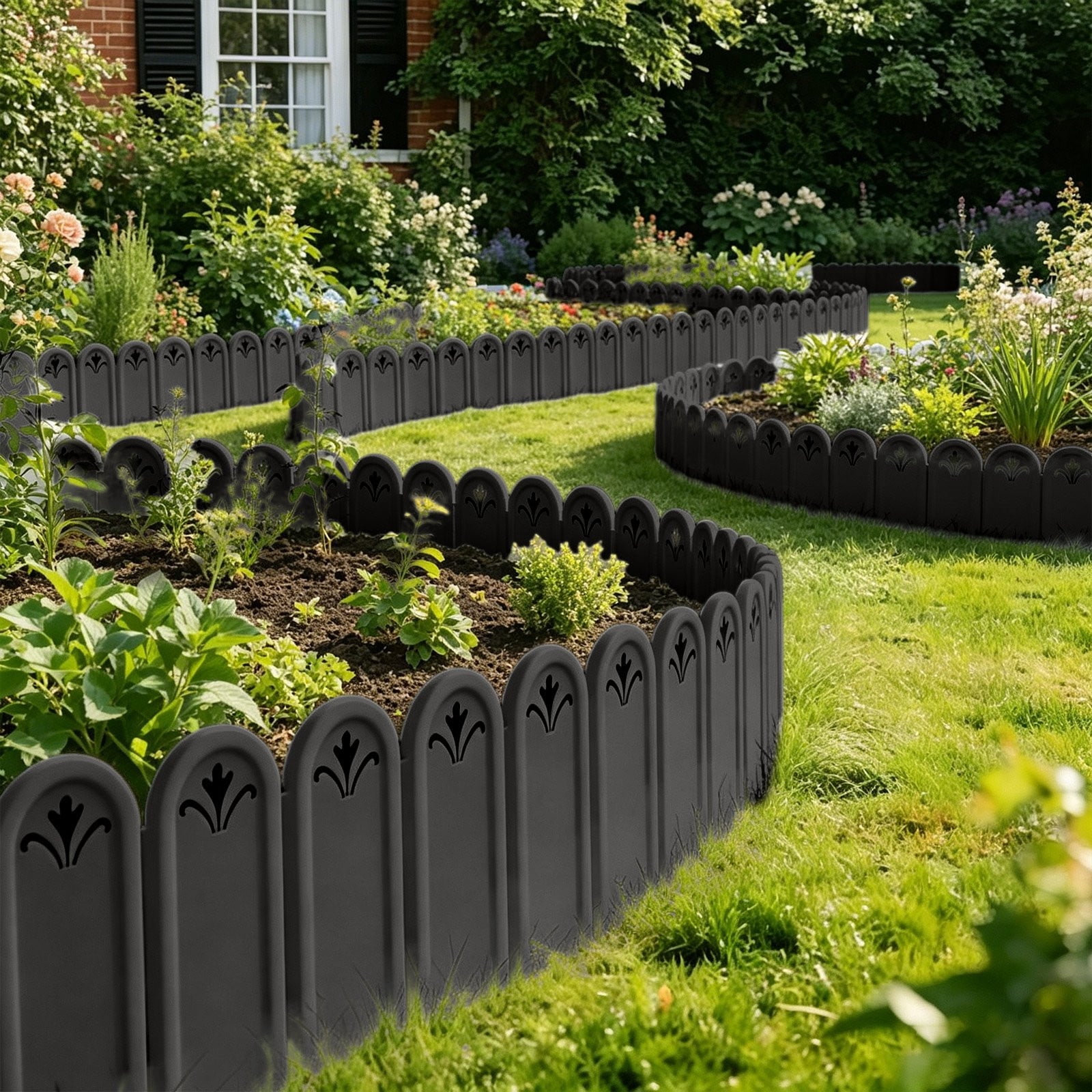 Garden Fence Decorative Plastic Edging Modern Lightweight Design ...