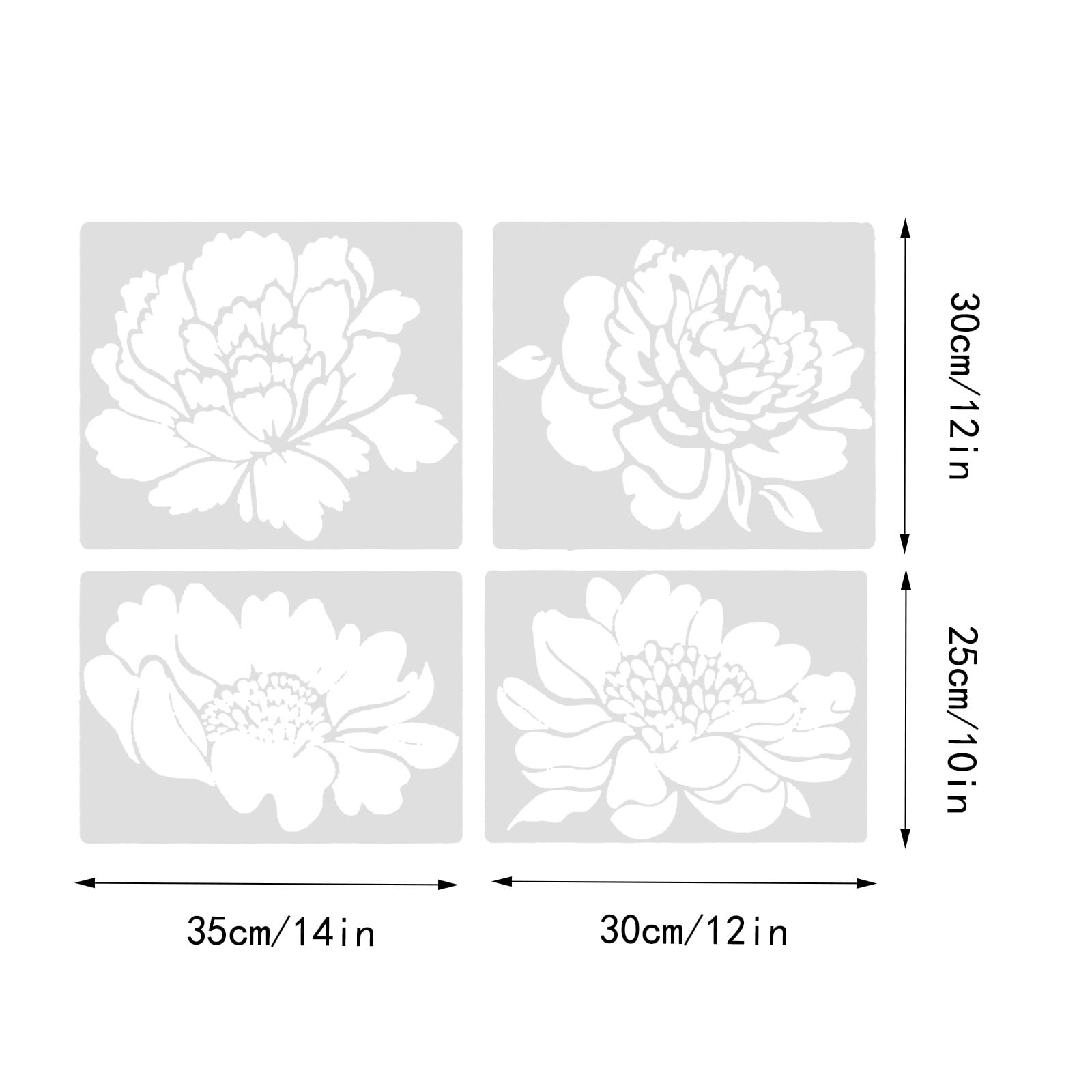 Garden Fence Large Flower Stencils Diy Decoration 2024 New Giant ...