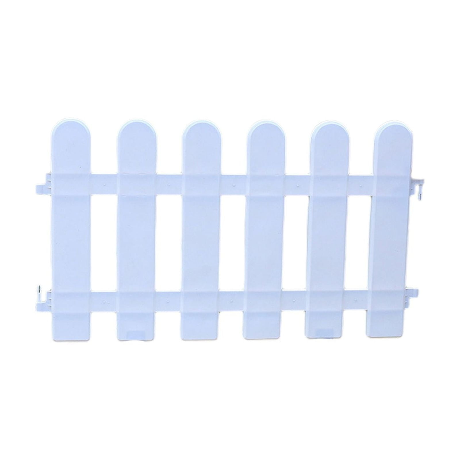 Garden Fence, Plastic Yard Fence, Small White Mini Fence for Flower Bed ...