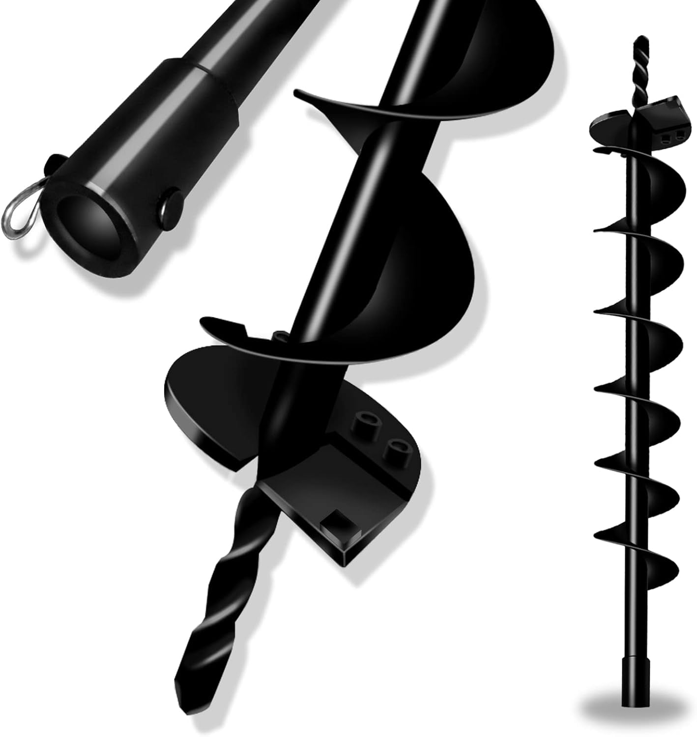 Garden Fence Post Earth Auger Drill Bit, 4" X 31.5" Post Hole Digger ...