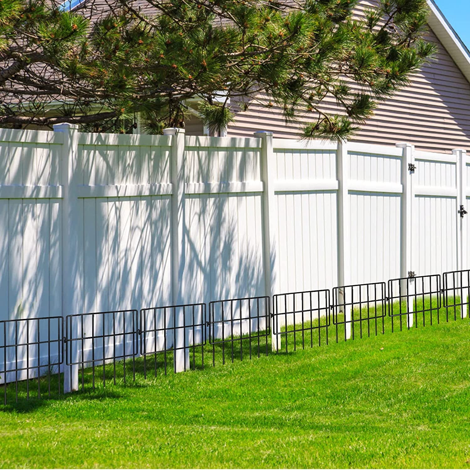 Garden Fencing Animal Barrier 24 ft(L)×13 in(H), 24 Panels No Fence, 1. ...