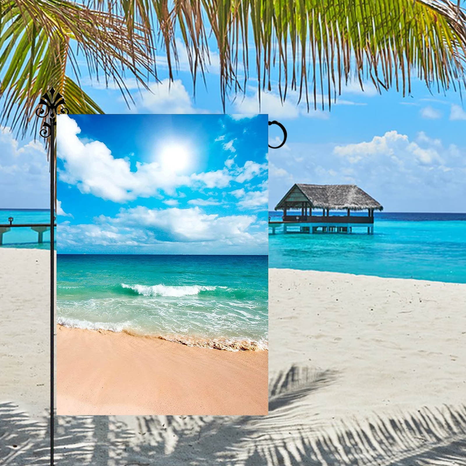 Garden Flag 11.8x17.7Inch Double Sided Yard Pool Flag for Outside ...