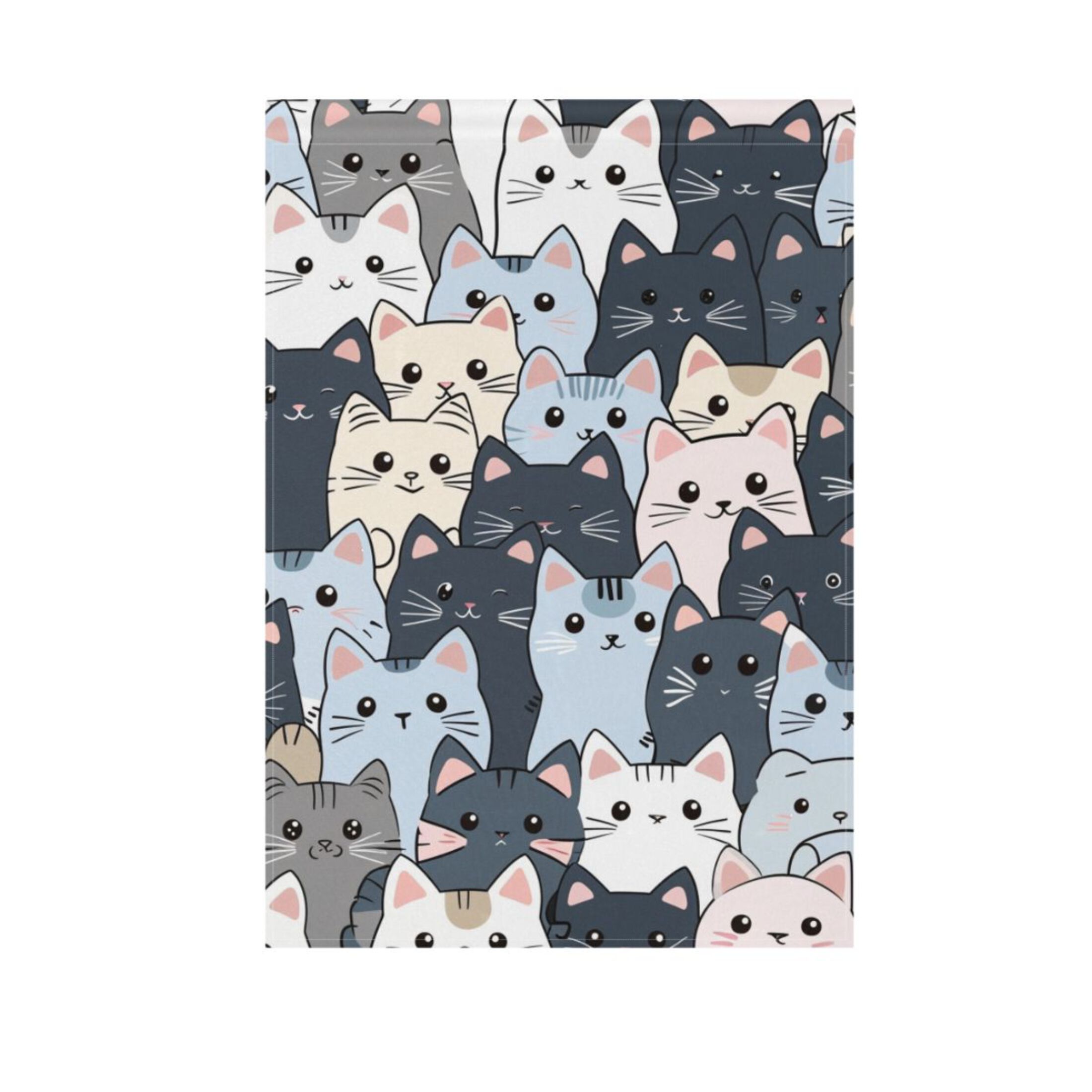 Garden Flag 12"x18" Cartoon Cats Face Double-Sided Yard Flags for ...