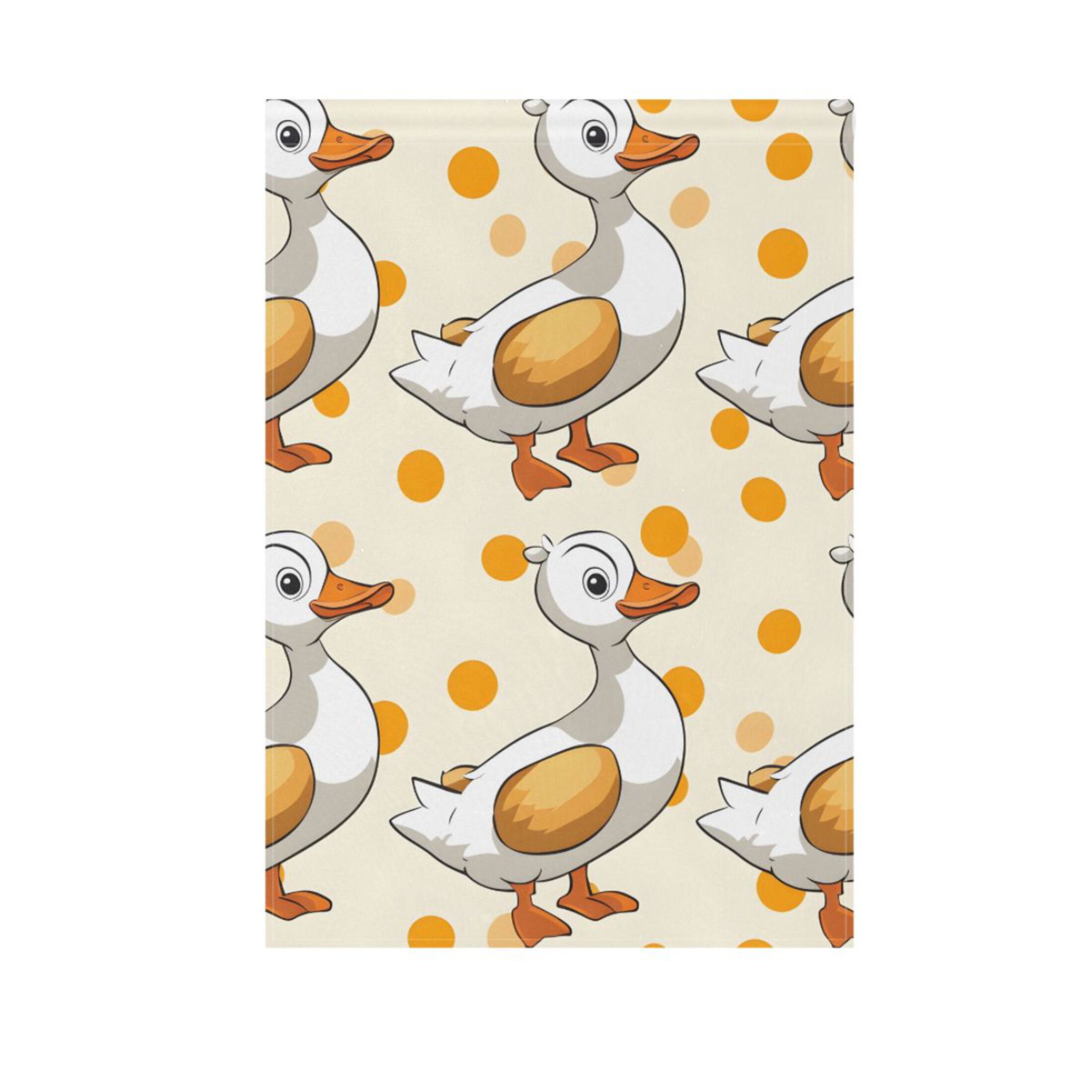 Garden Flag 12"x18" Cartoon Duck and Polka Dots Double-Sided Yard Flags ...