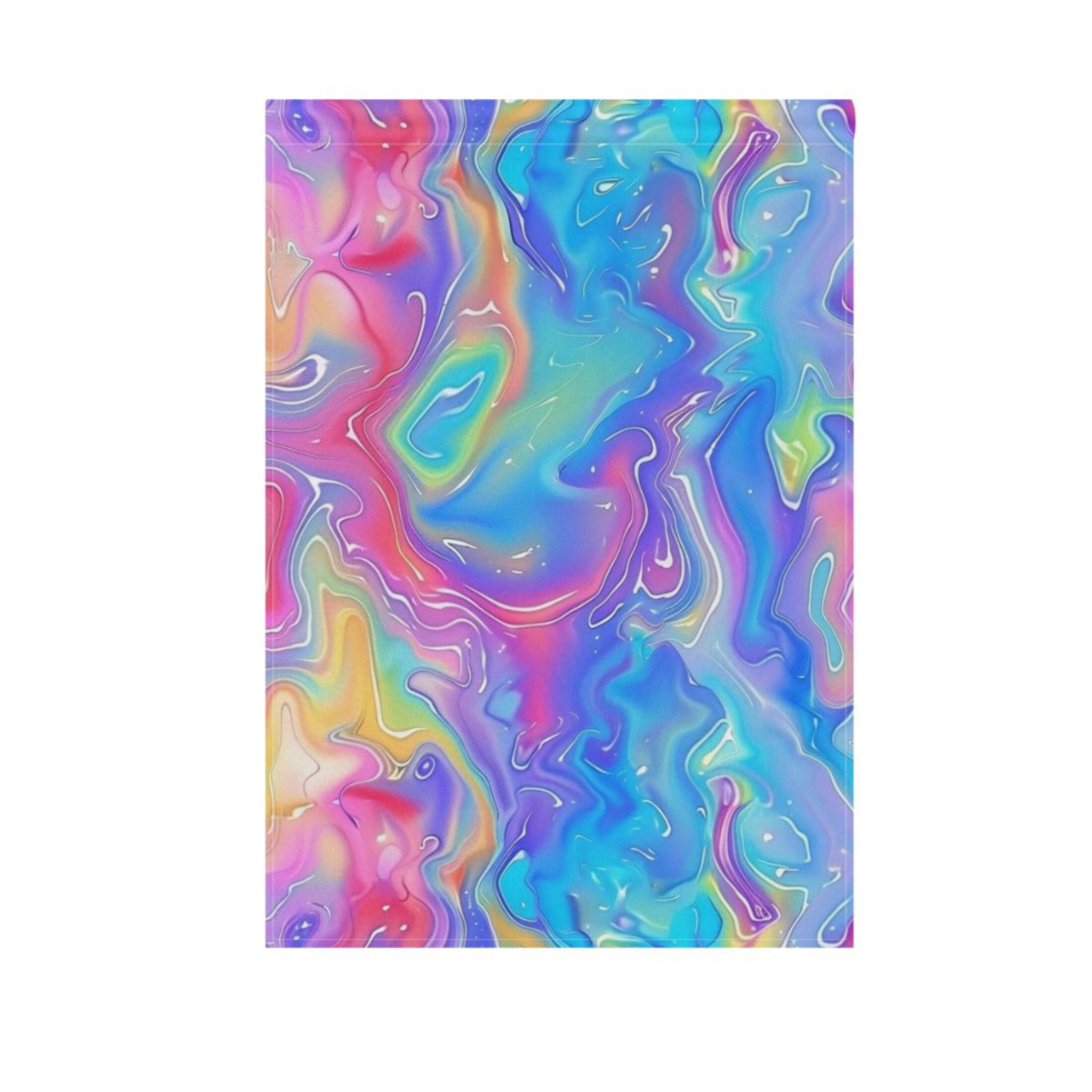 Garden Flag 12"x18" Colorful Tie-dye Double-Sided Yard Flags for ...