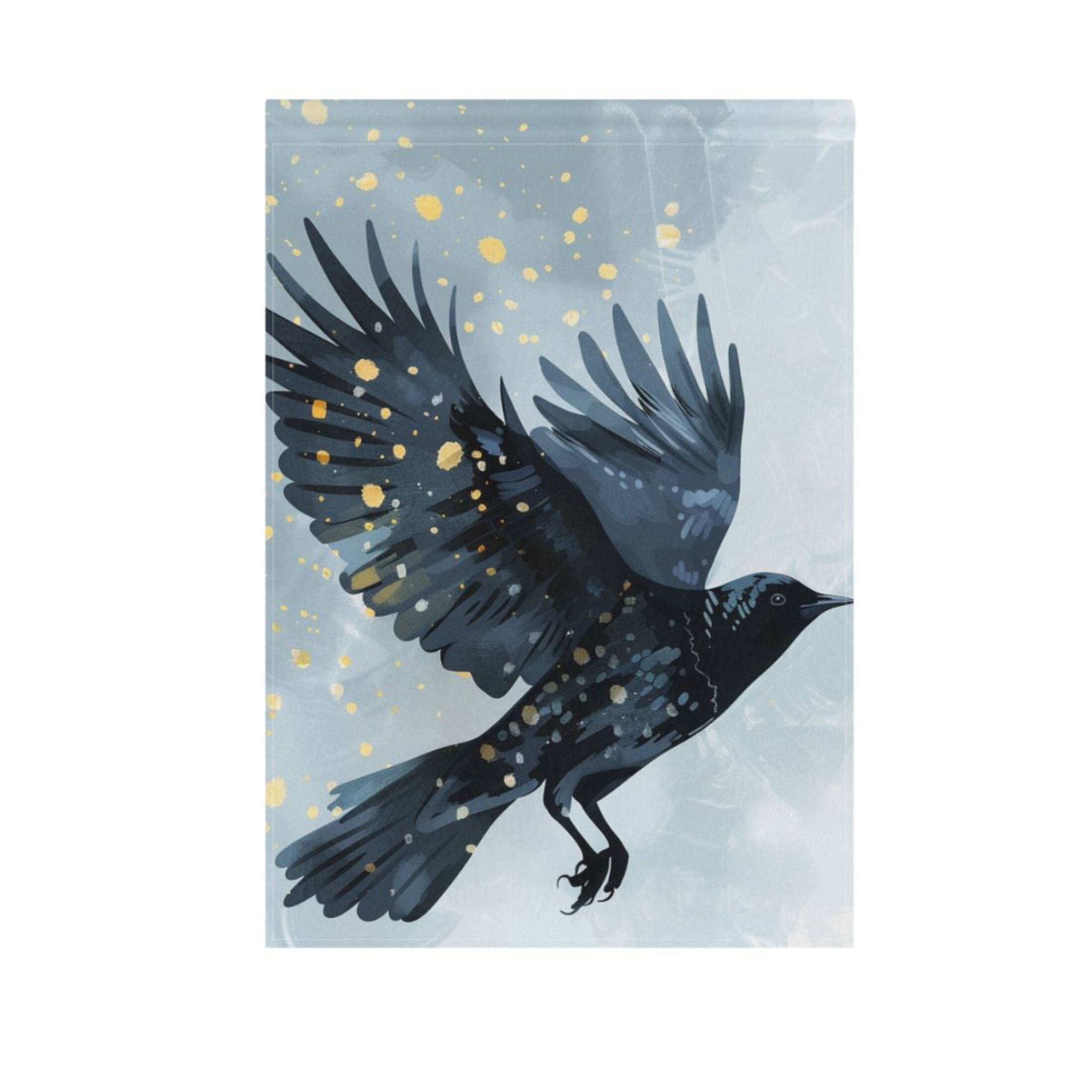 Garden Flag 12"x18" Cool Crow Flying Double-Sided Yard Flags for ...