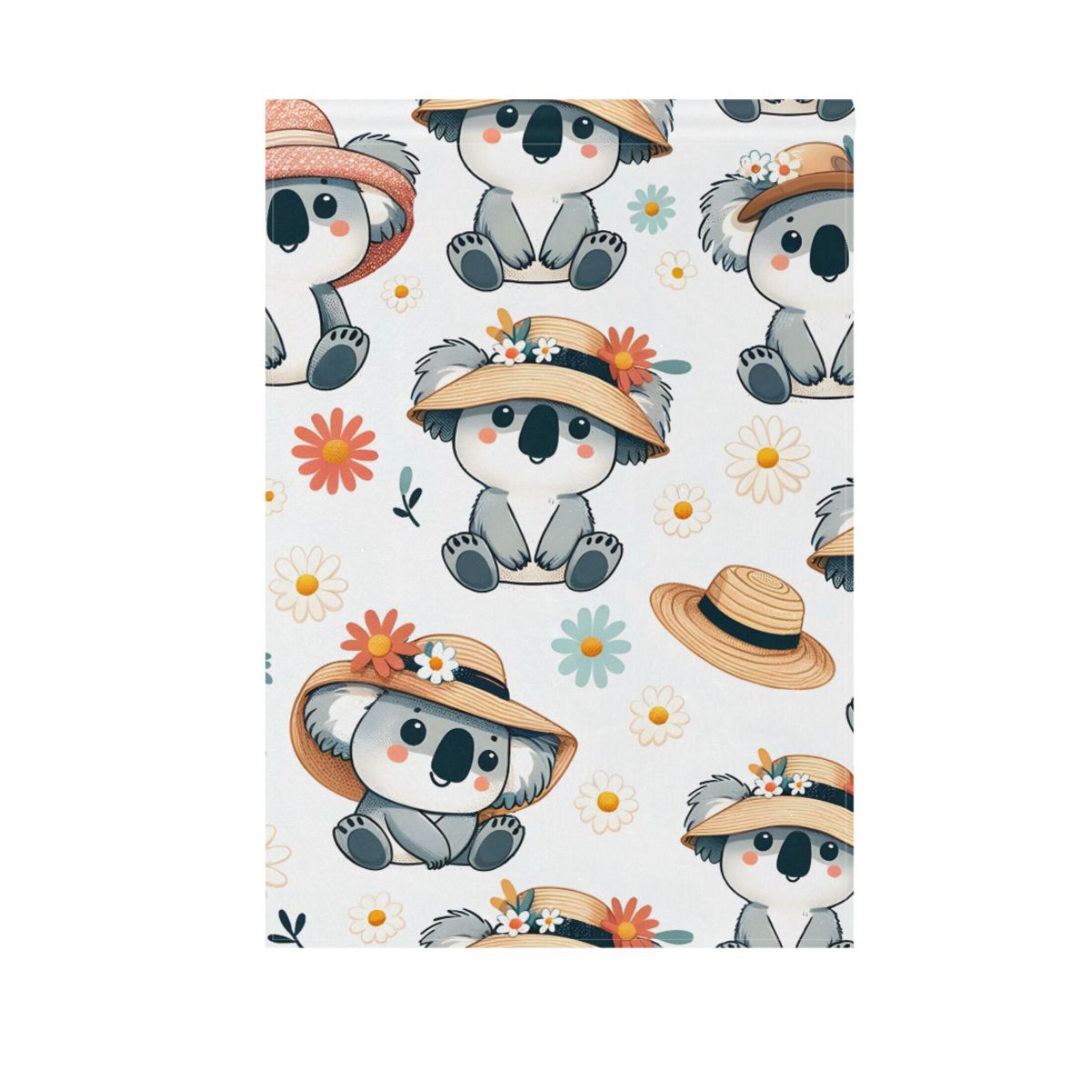 Garden Flag 12"x18" Cute Koala Wearing Hat Double-Sided Yard Flags for ...