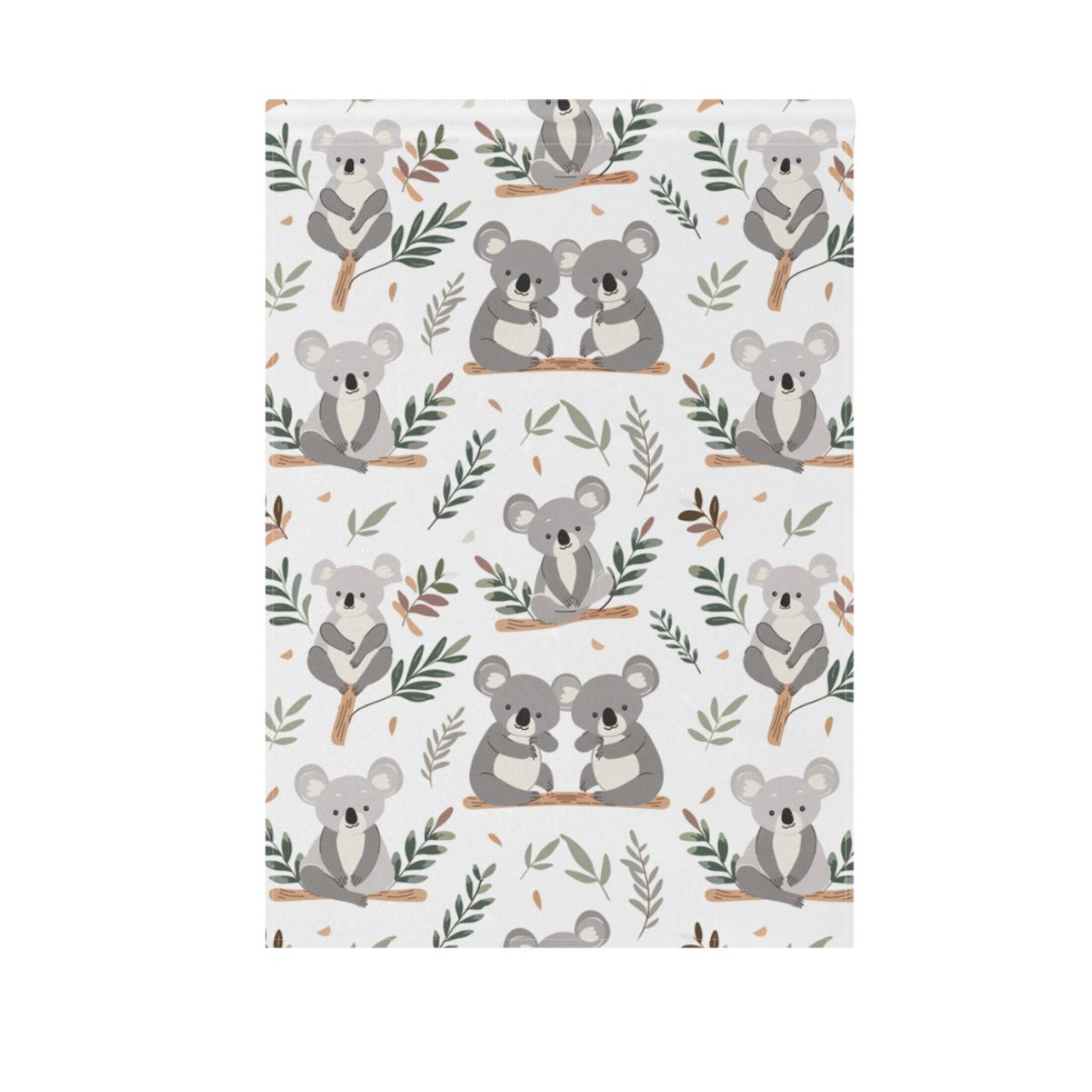 Garden Flag 12"x18" Cute Koala with Leaf Double-Sided Yard Flags for ...