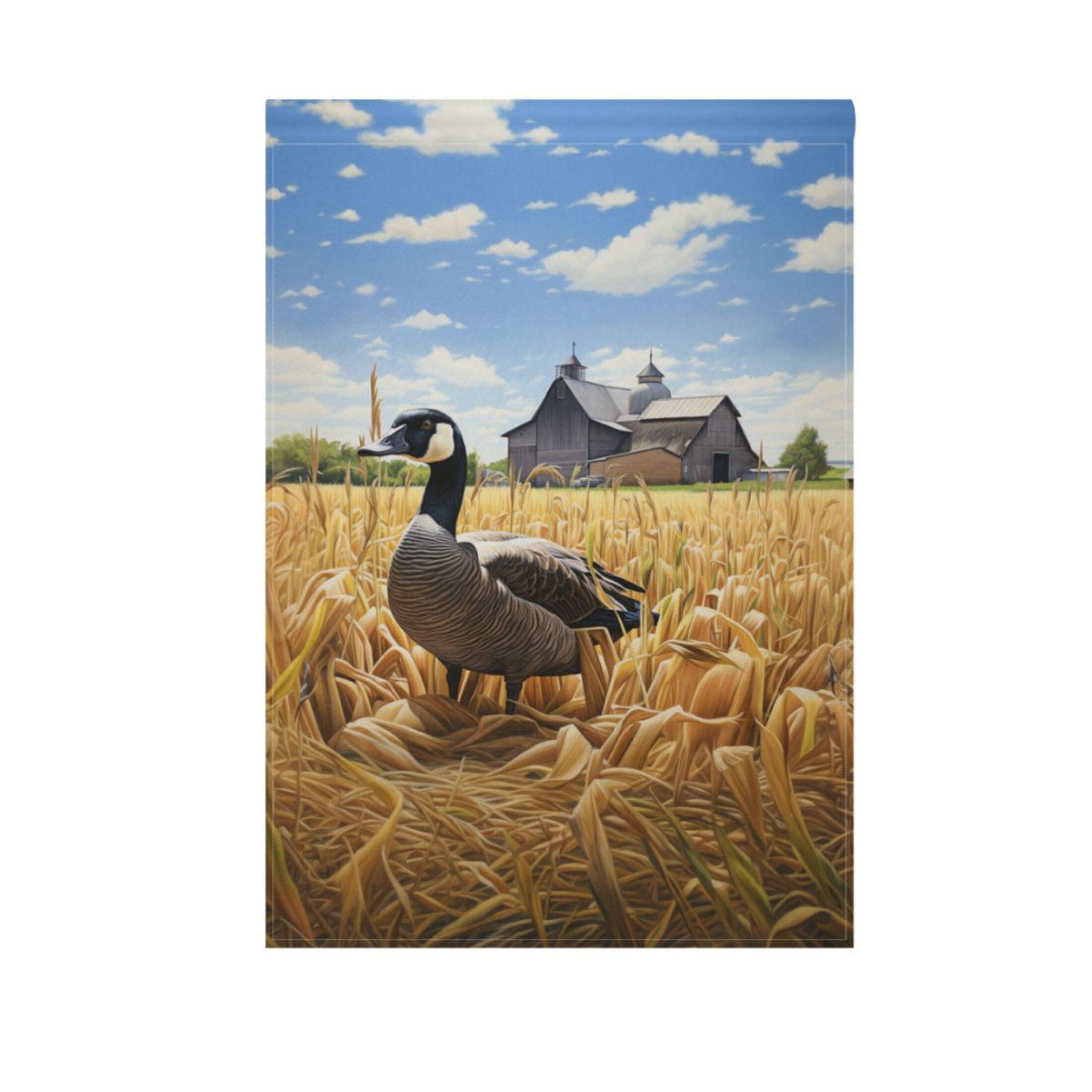 Garden Flag 12"x18" Duck on Wheat Field Double-Sided Yard Flags for ...