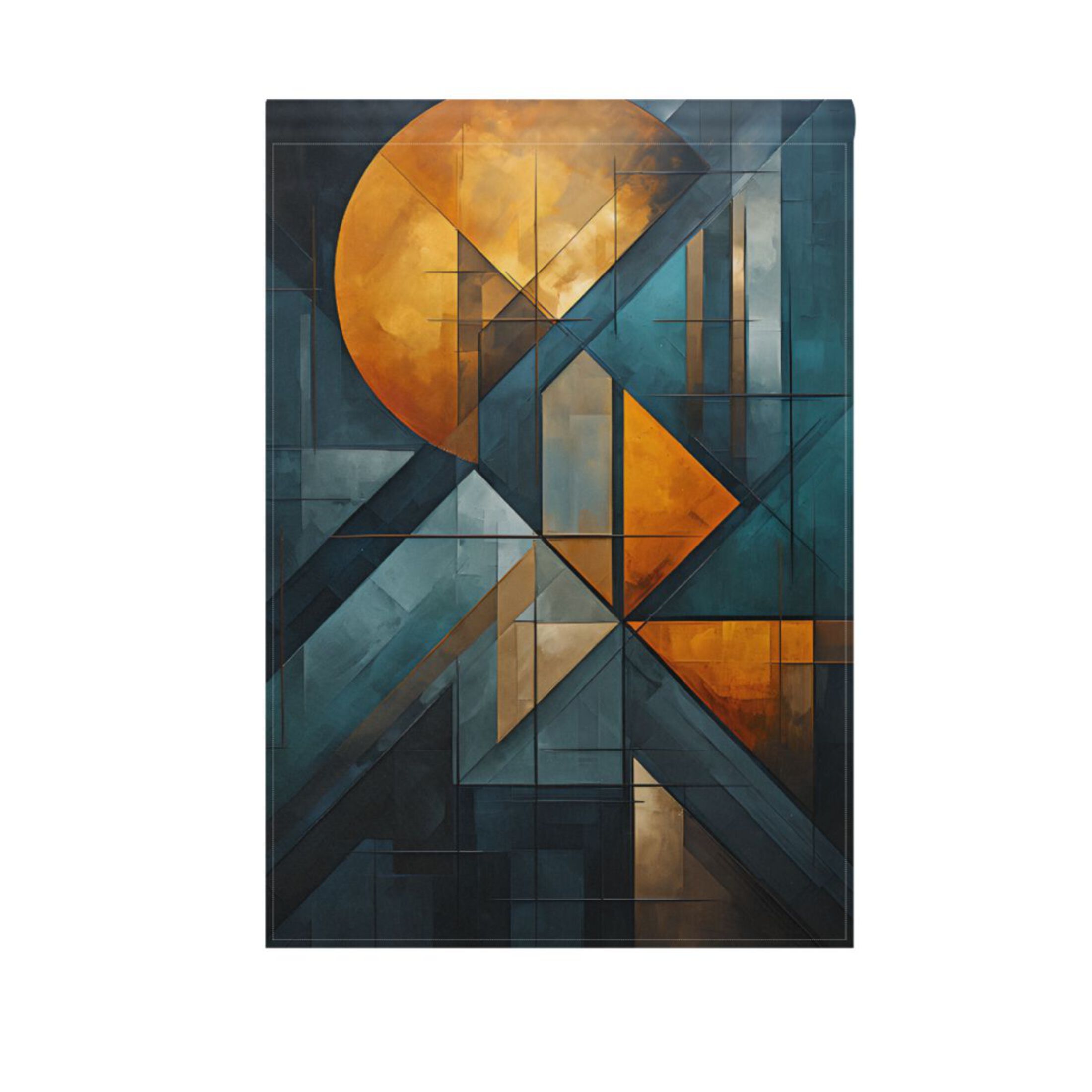 Garden Flag 28"x40" Abstract Triangles and Squares Double-Sided Yard ...