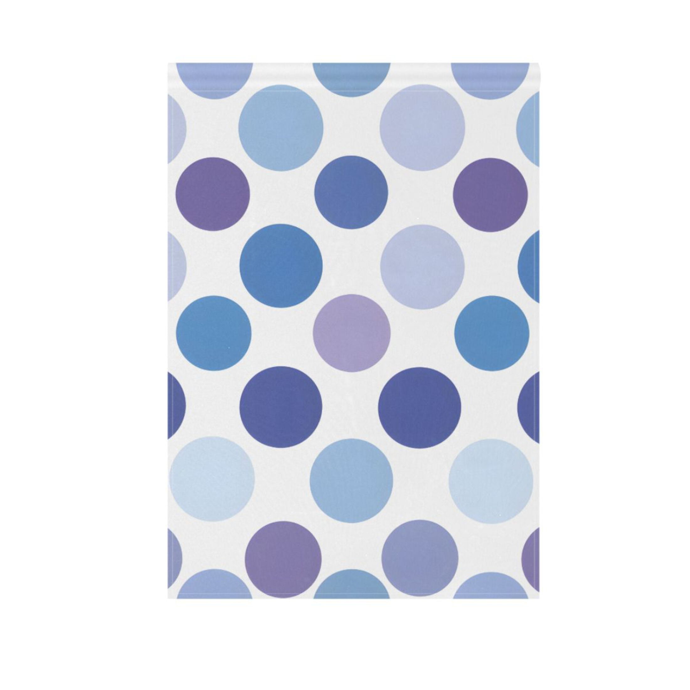 Garden Flag 28"x40" Blue Violet White Dots Double-Sided Yard Flags for ...