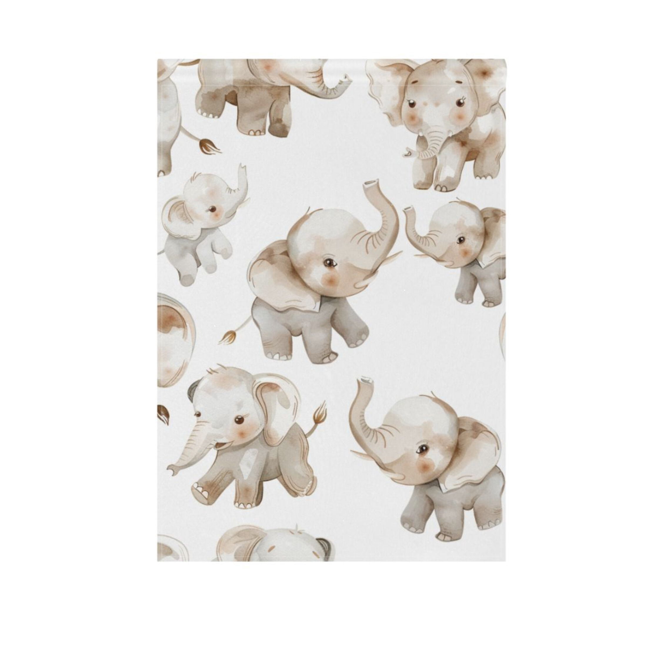 Garden Flag 28"x40" Cartoon Elephants Double-Sided Yard Flags for ...
