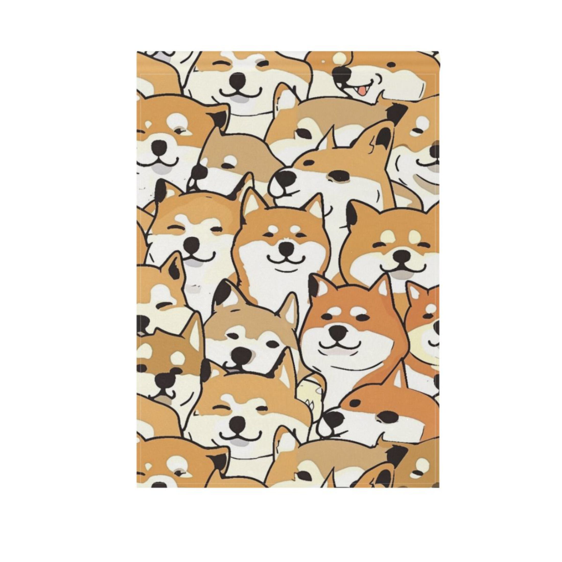 Garden Flag 28"x40" Cartoon Shiba Inu Dogs Double-Sided Yard Flags for ...