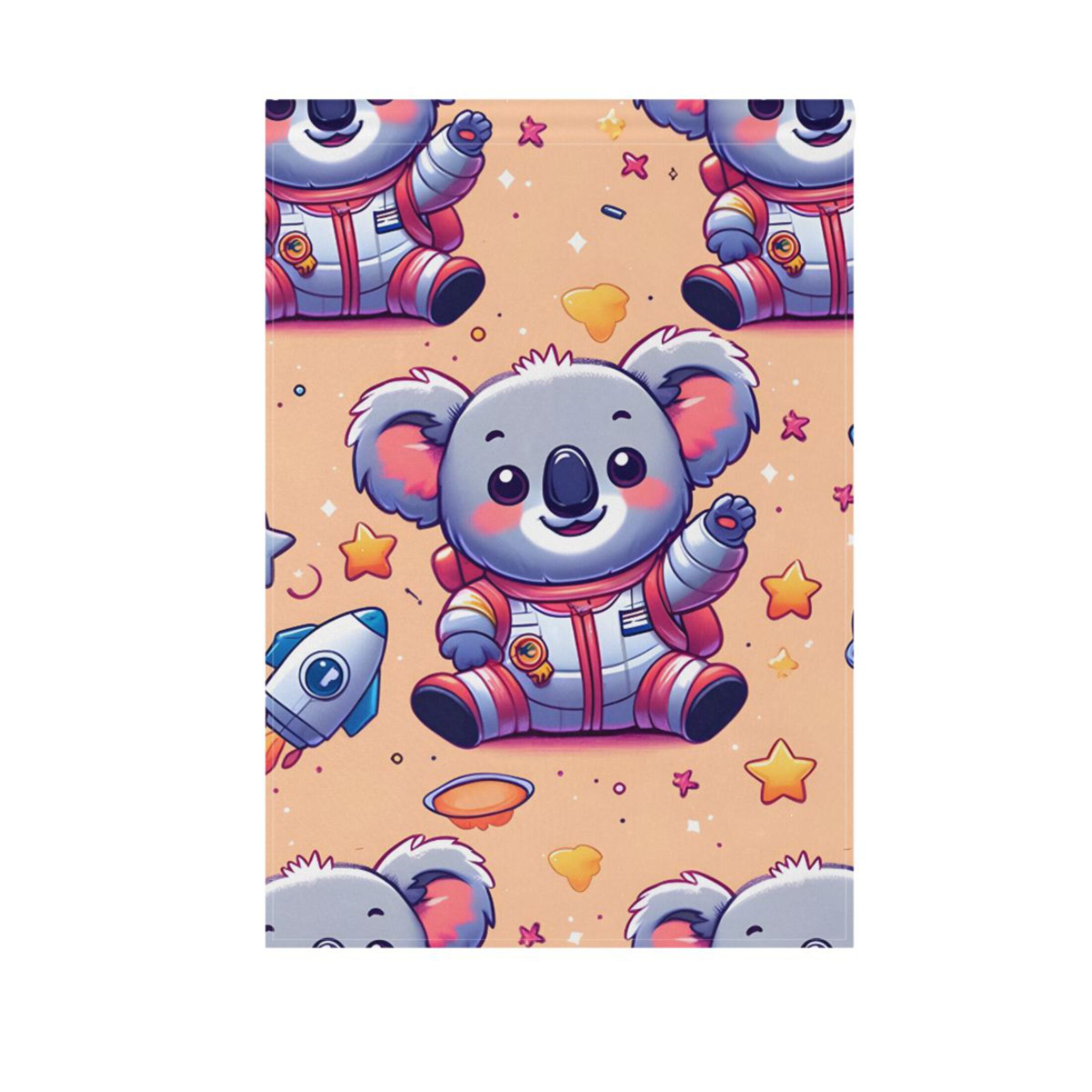 Garden Flag 28"x40" Cute Astronaut Koala Double-Sided Yard Flags for ...
